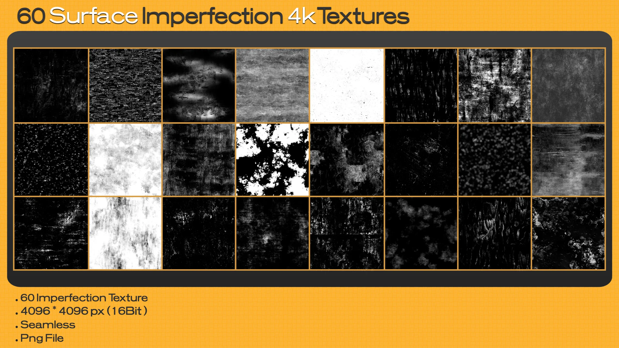 60 Surface Imperfection 4k Textures - FlippedNormals