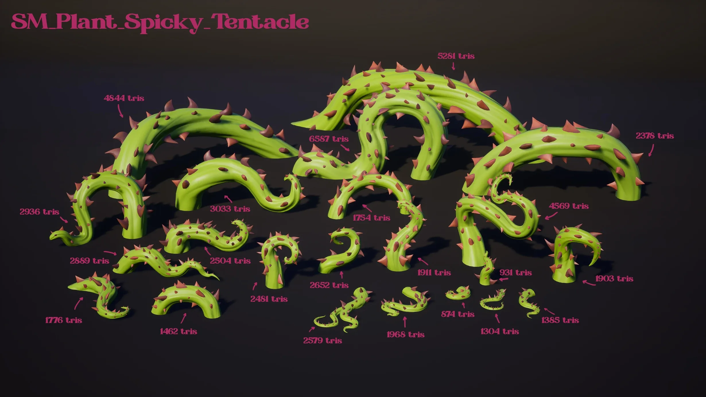 Spiky Plants Pack - FlippedNormals