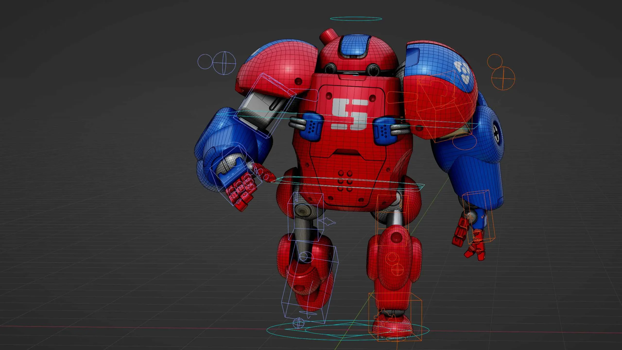 Toy Bot Mong Auto-Rig Pro Rigged - FlippedNormals
