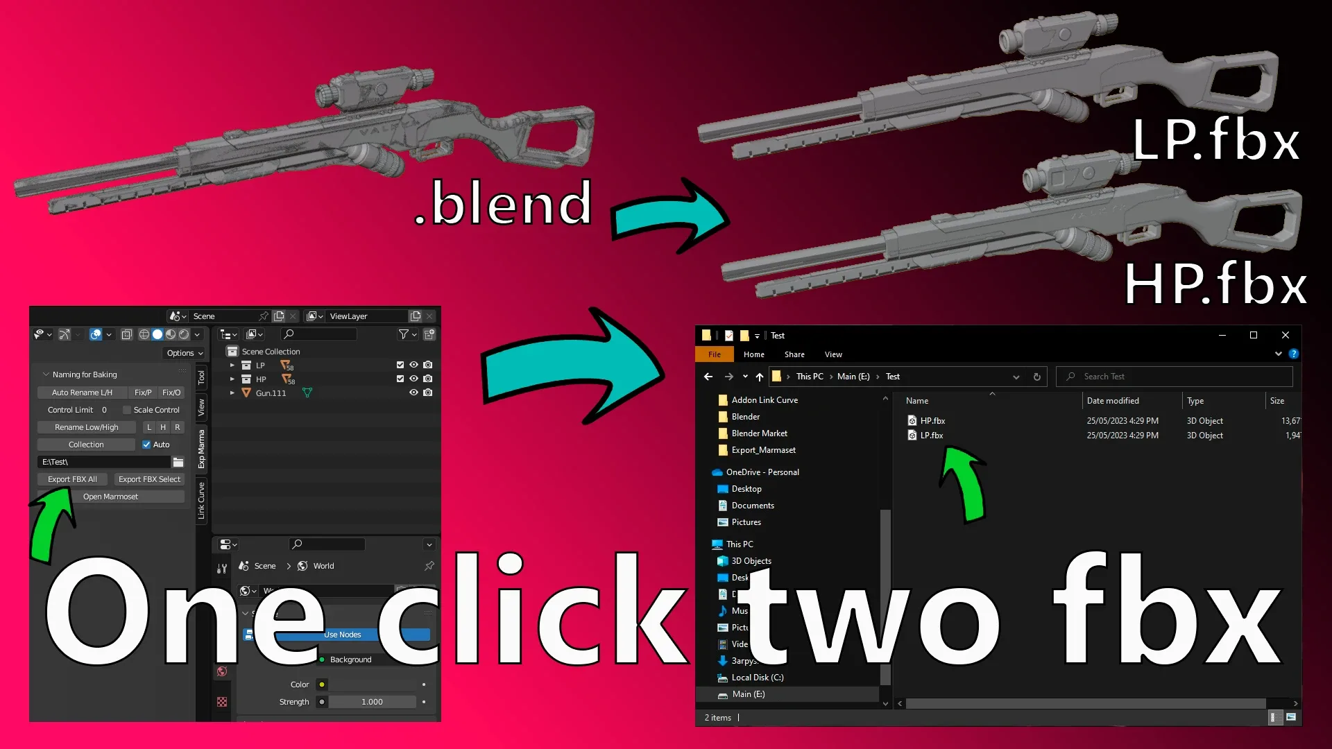 1 Click Naming For Baking - FlippedNormals