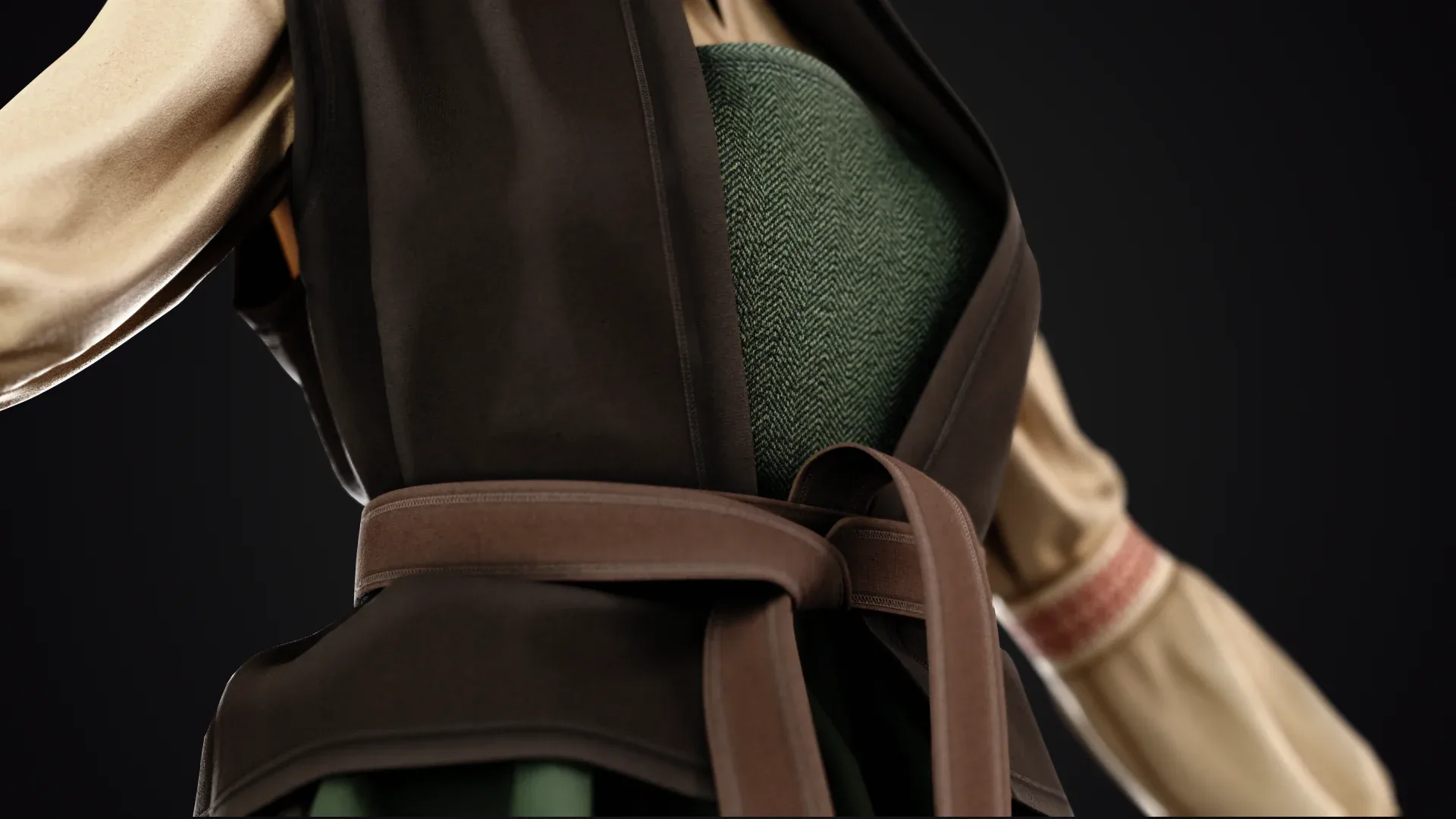 Peasant Women Outfit 3D Model - - FlippedNormals