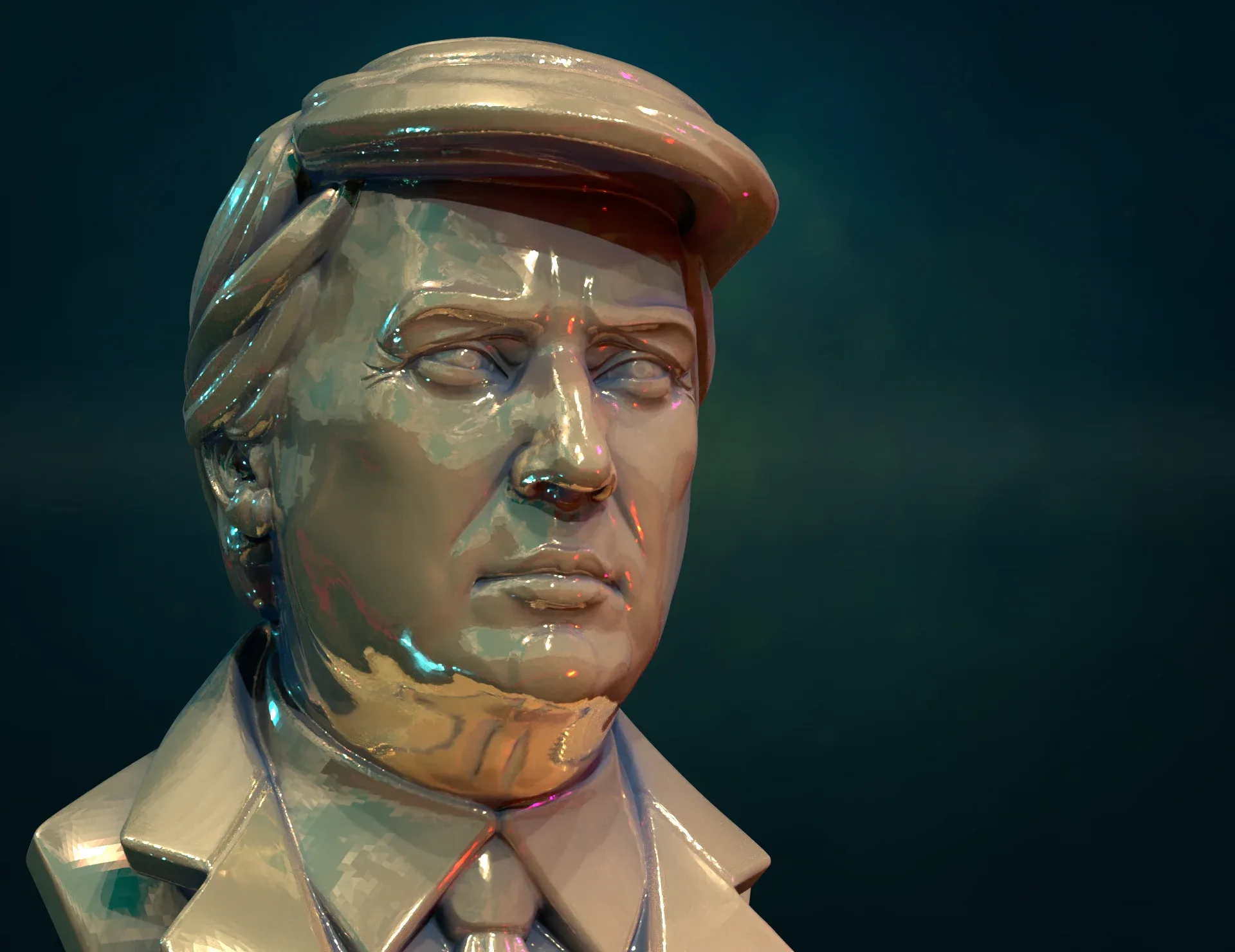 Donald Trump Bust - FlippedNormals