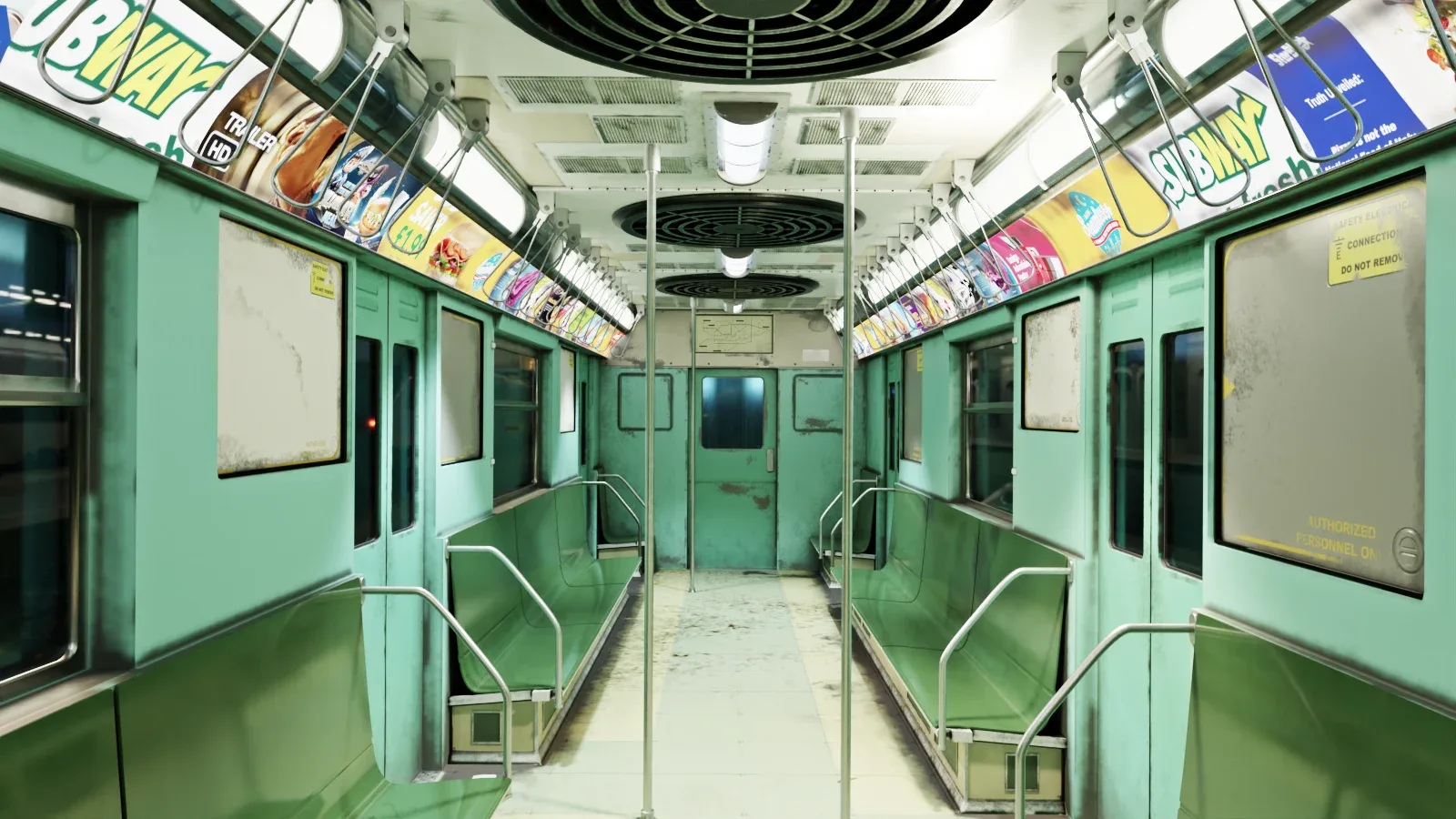 Hyper-Realistic NYC Subway Car - FlippedNormals