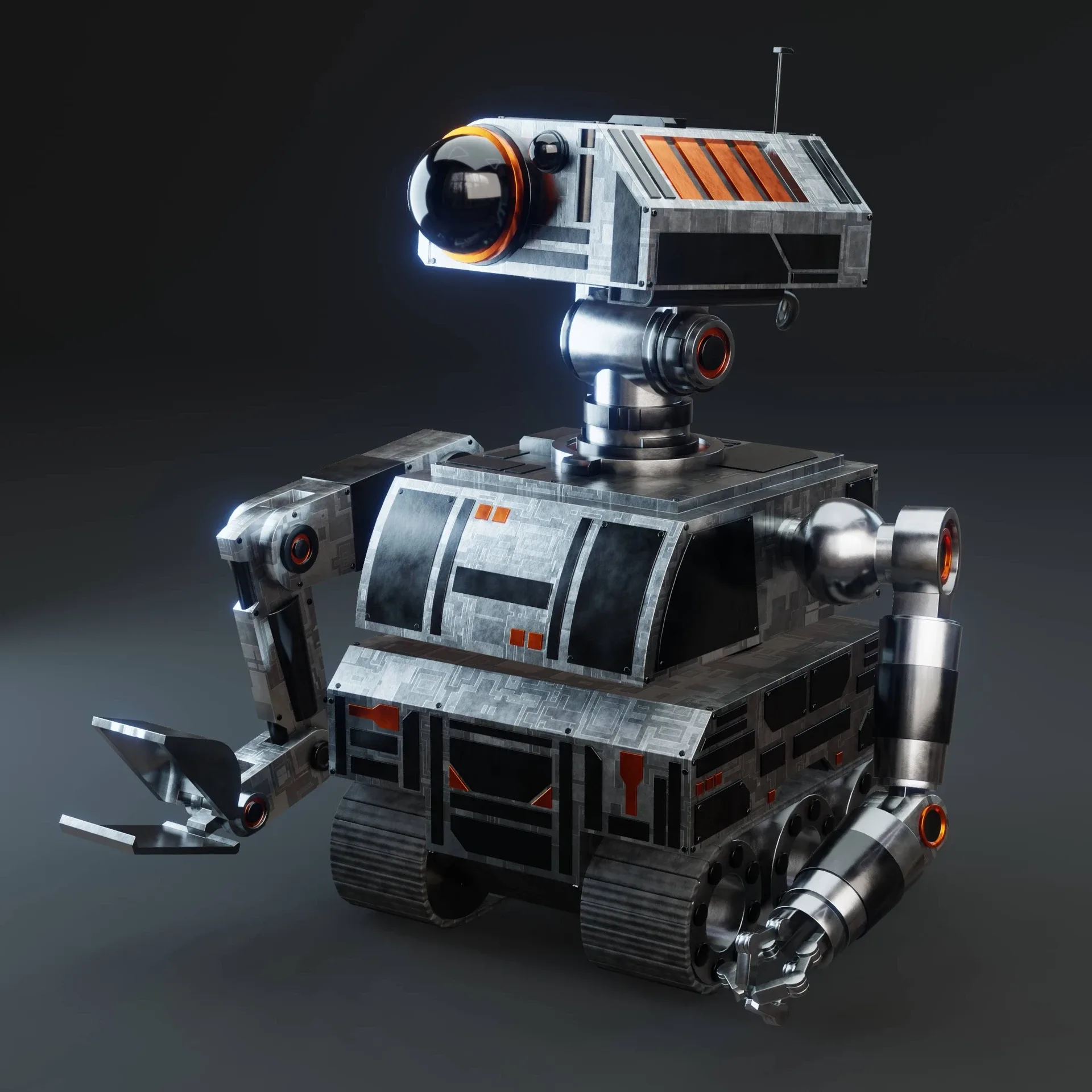 Sci-Fi Construction Robot (Blender - FlippedNormals Sci-Fi Construction Robot (Blender - FlippedNormals
