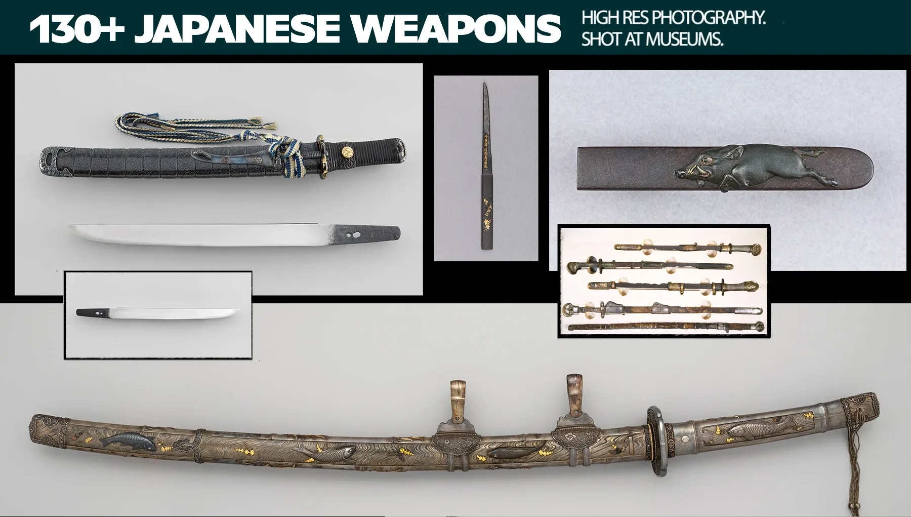 Reference Pack - Feudal Japan Weapons - FlippedNormals