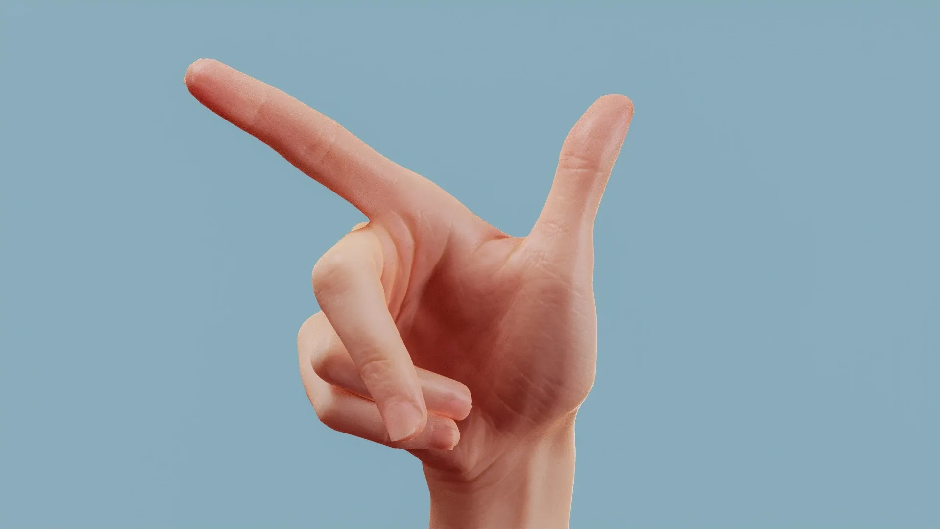 22 Female Single Hand Poses - FlippedNormals