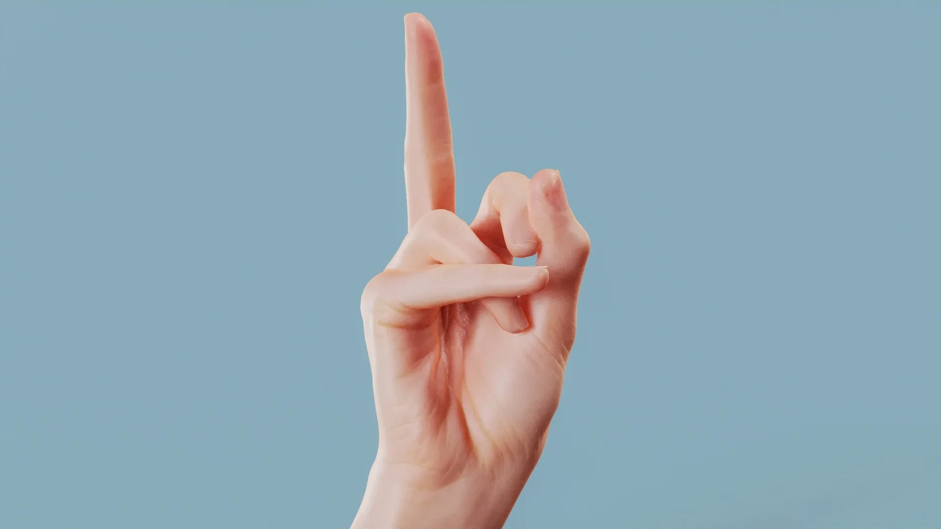 22 Female Single Hand Poses - FlippedNormals