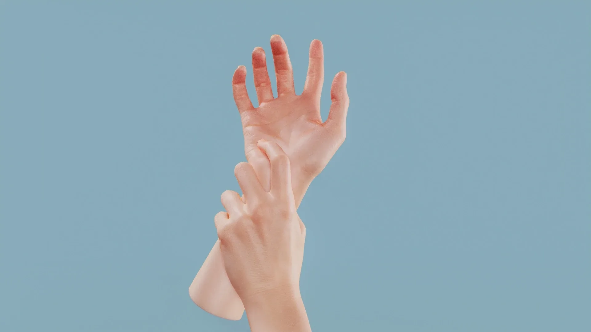 19 Duo Female Hand Poses - FlippedNormals