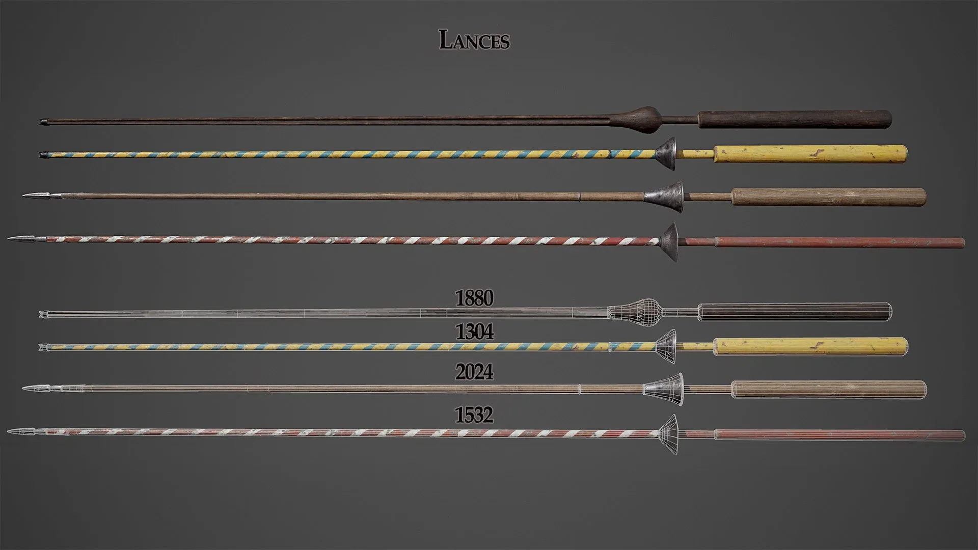 Medieval Weapon - Polearms I - FlippedNormals
