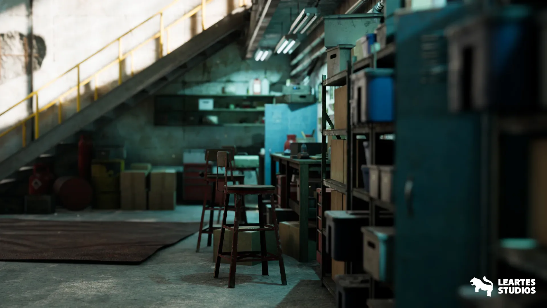 Garage Warehouse Environment - FlippedNormals