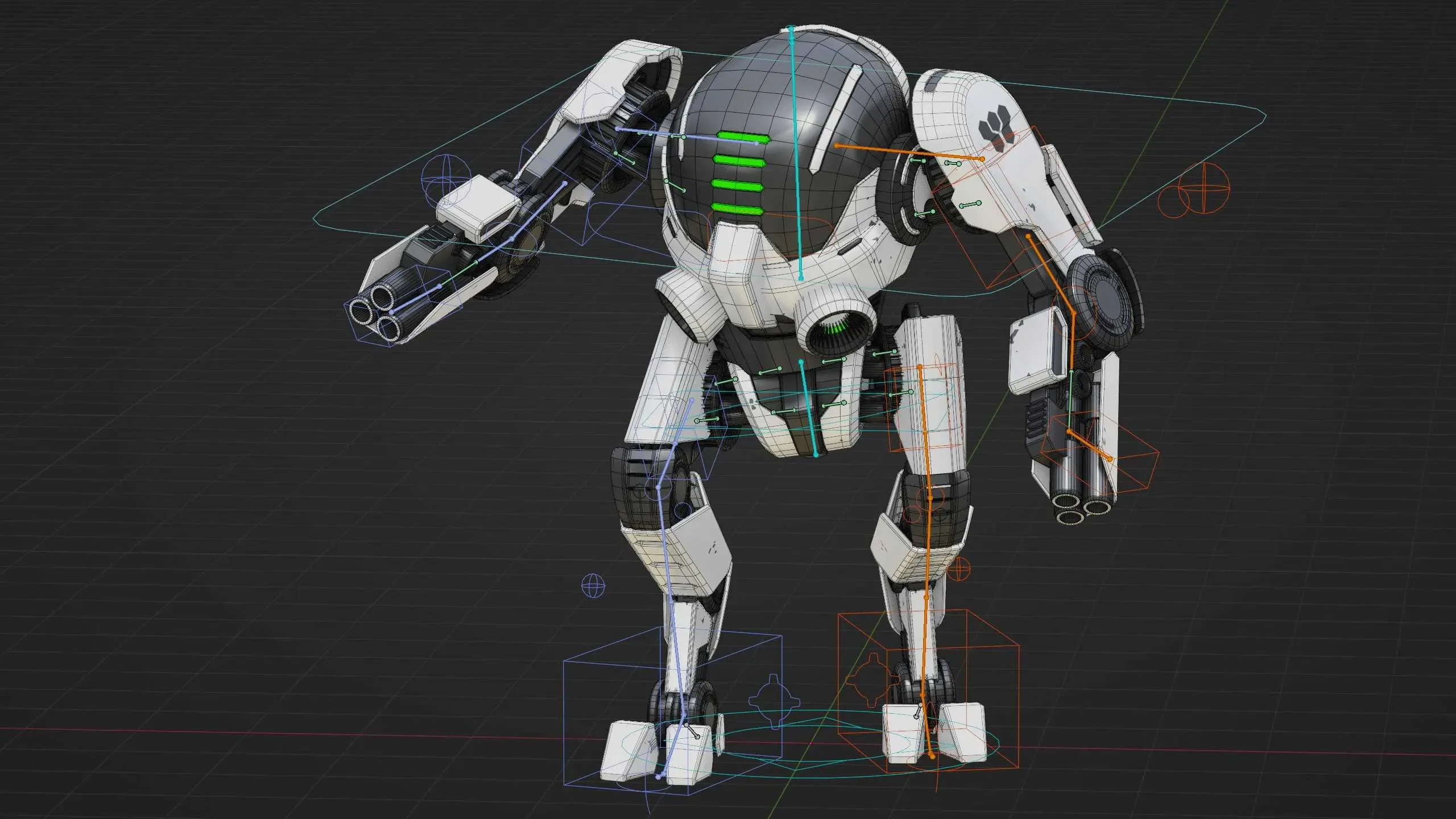 ROBO COP Z-500 Auto-Rig Pro Rigged - FlippedNormals