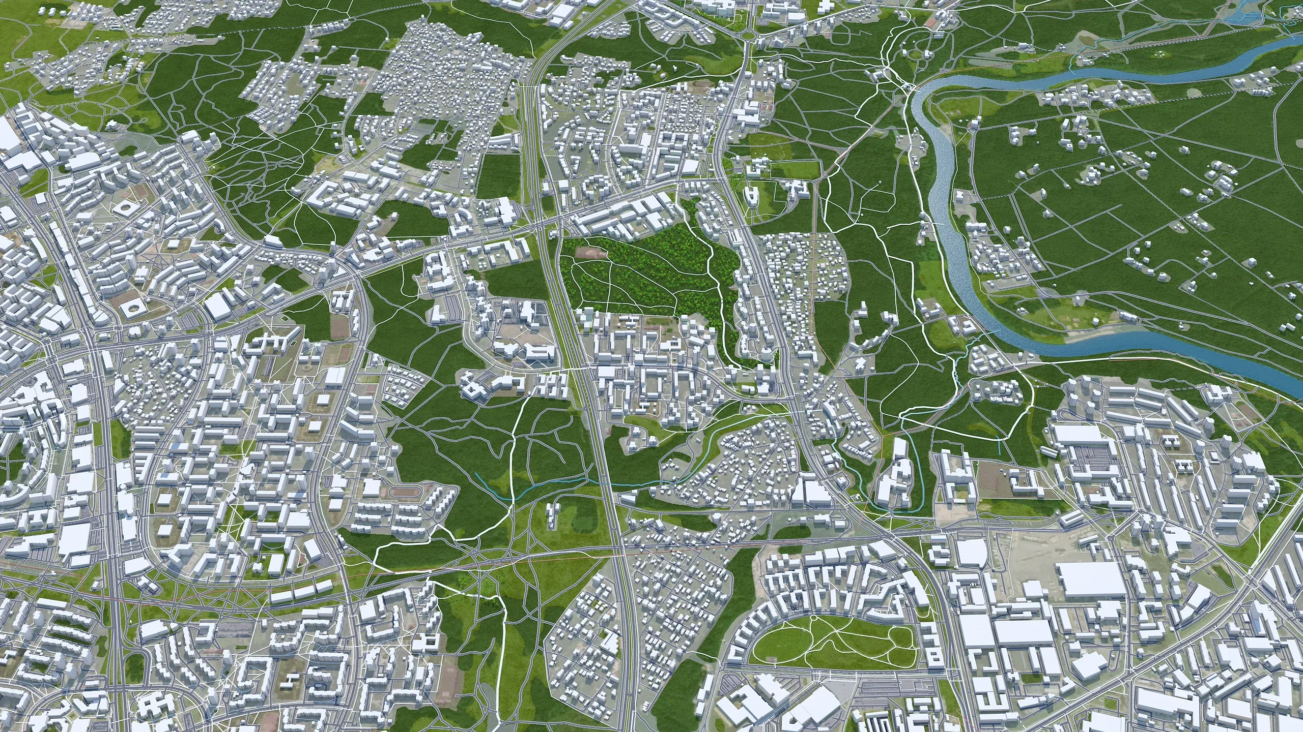 Vilnius City Lithuania 3D Model - FlippedNormals