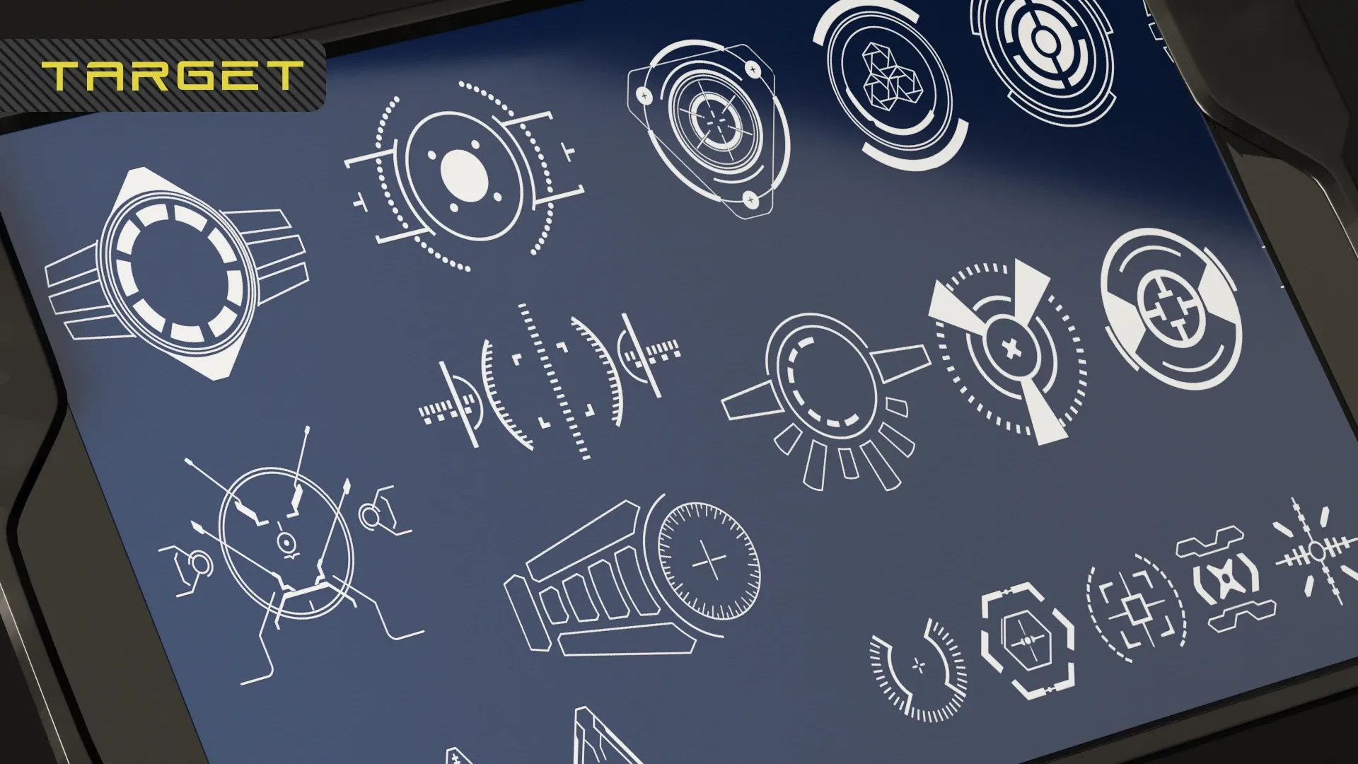 150 SCI-FI UI-HUD DECAL VOL.02 - FlippedNormals