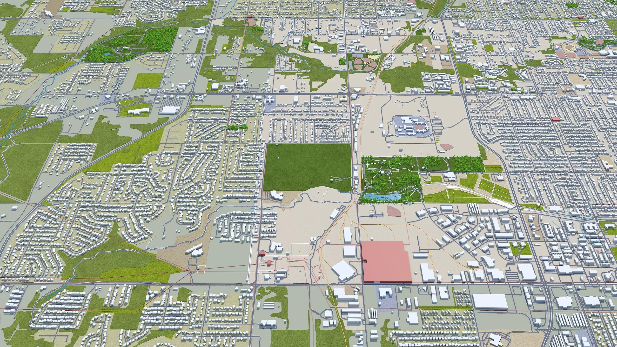 Springfield city Missouri USA 3d - FlippedNormals