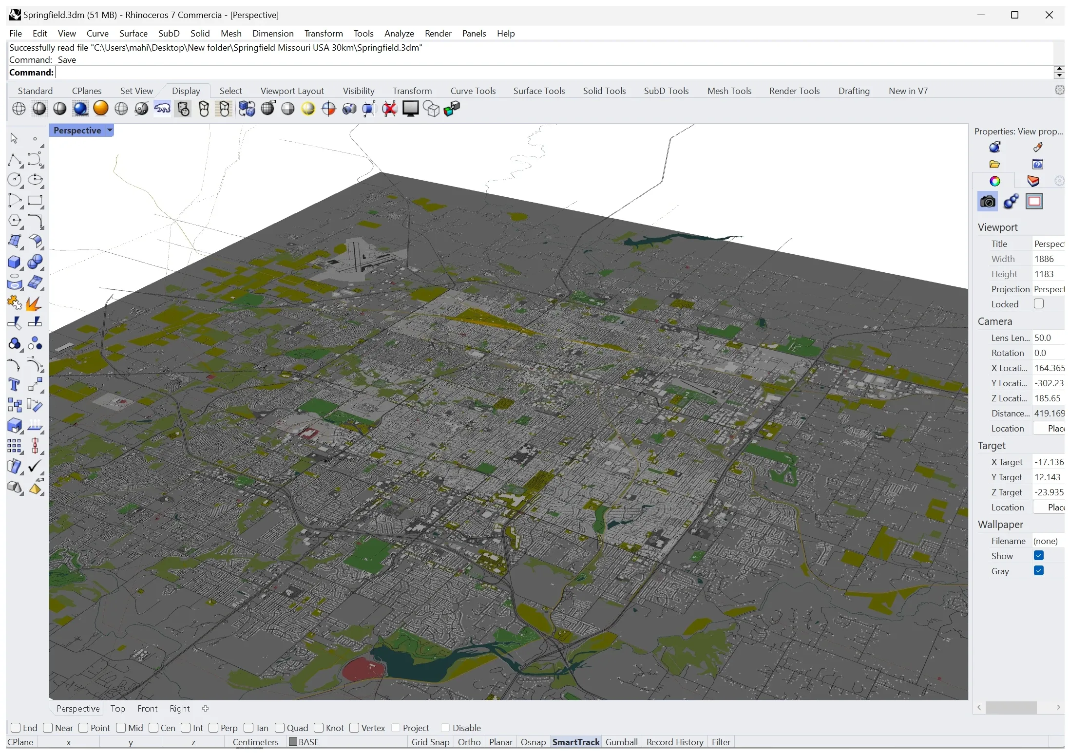 Springfield city Missouri USA 3d - FlippedNormals