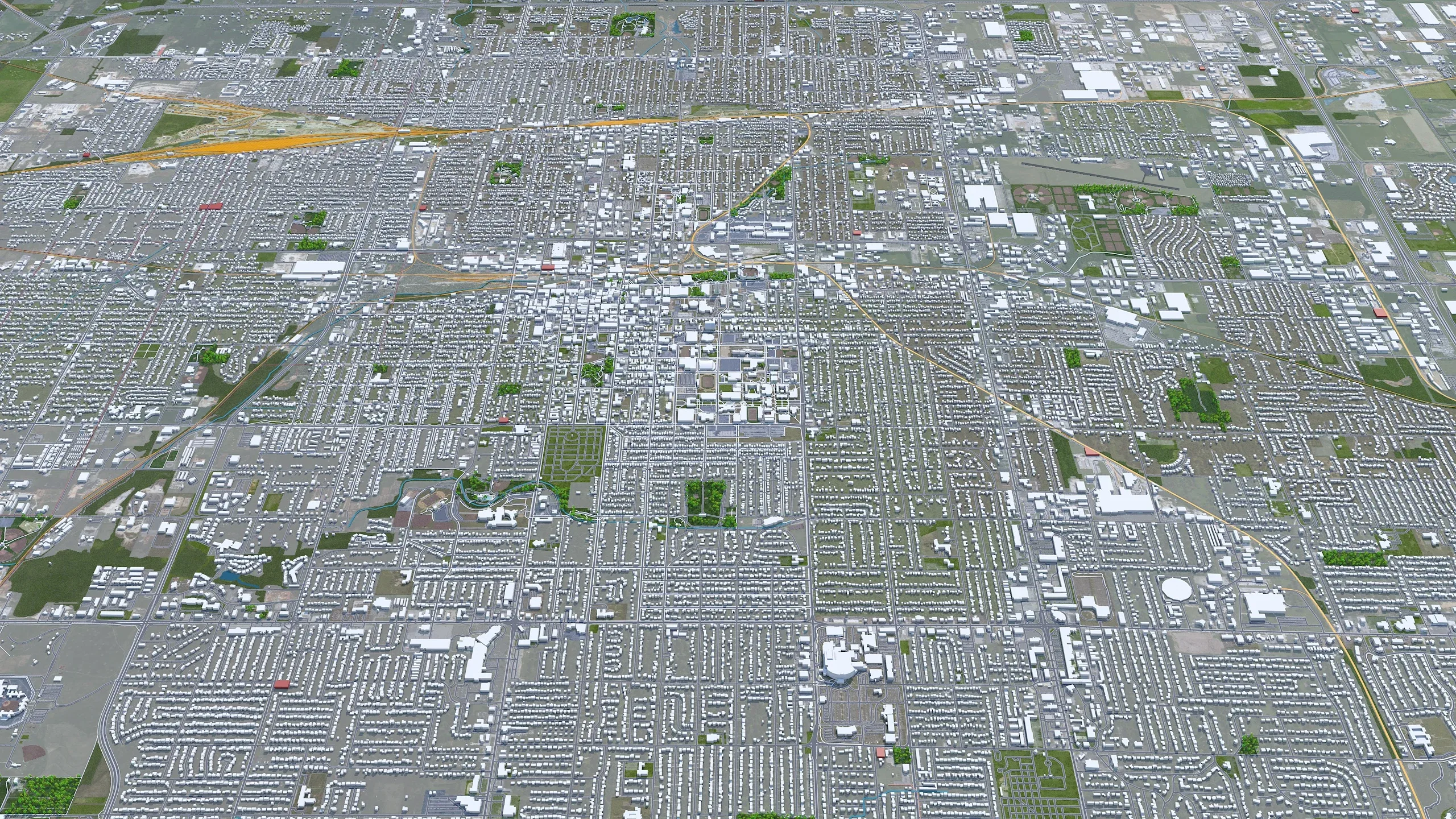 Springfield city Missouri USA 3d - FlippedNormals