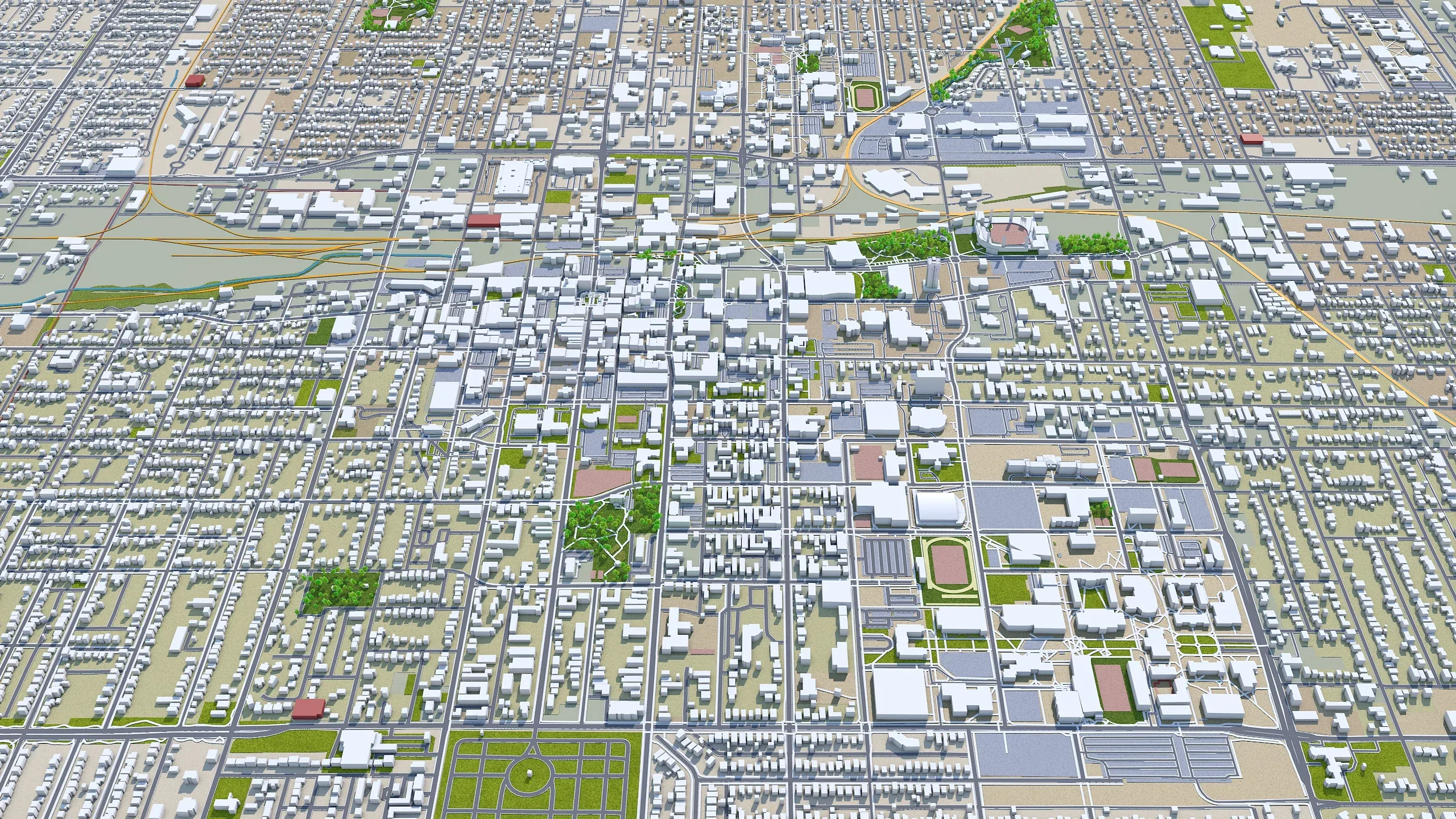 Springfield city Missouri USA 3d - FlippedNormals