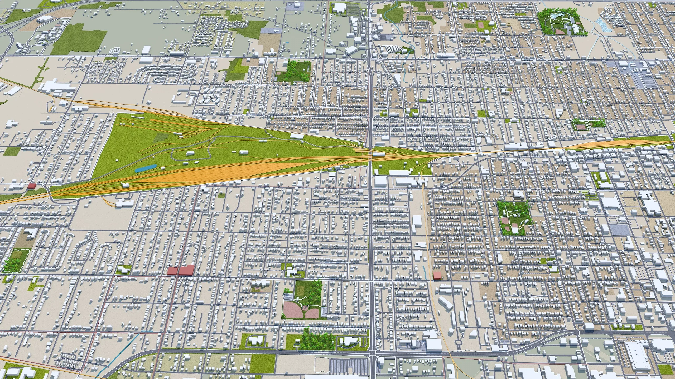 Springfield city Missouri USA 3d - FlippedNormals