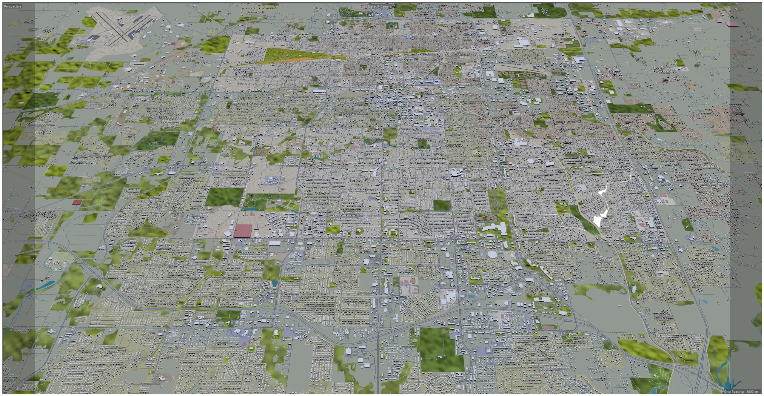 Springfield city Missouri USA 3d - FlippedNormals