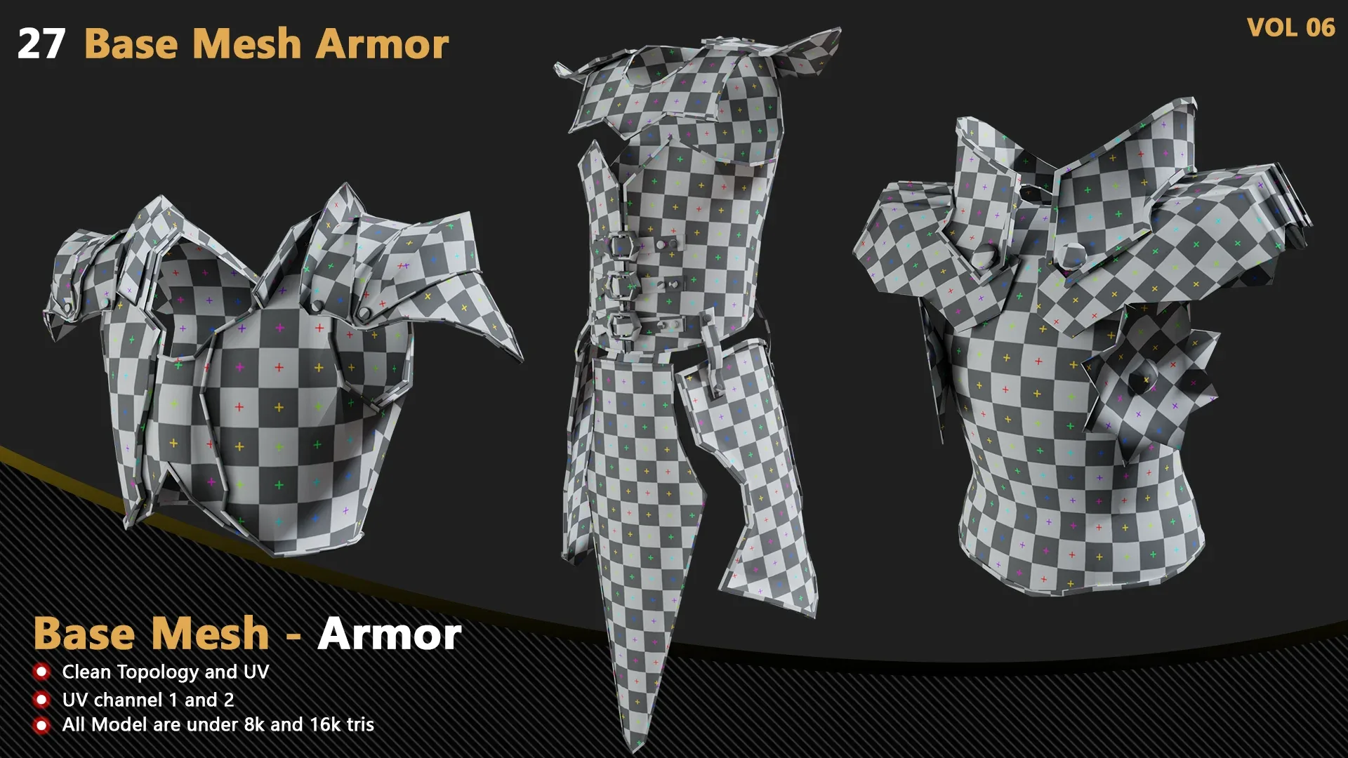 27 armor Base Mesh - VOL 06 - FlippedNormals