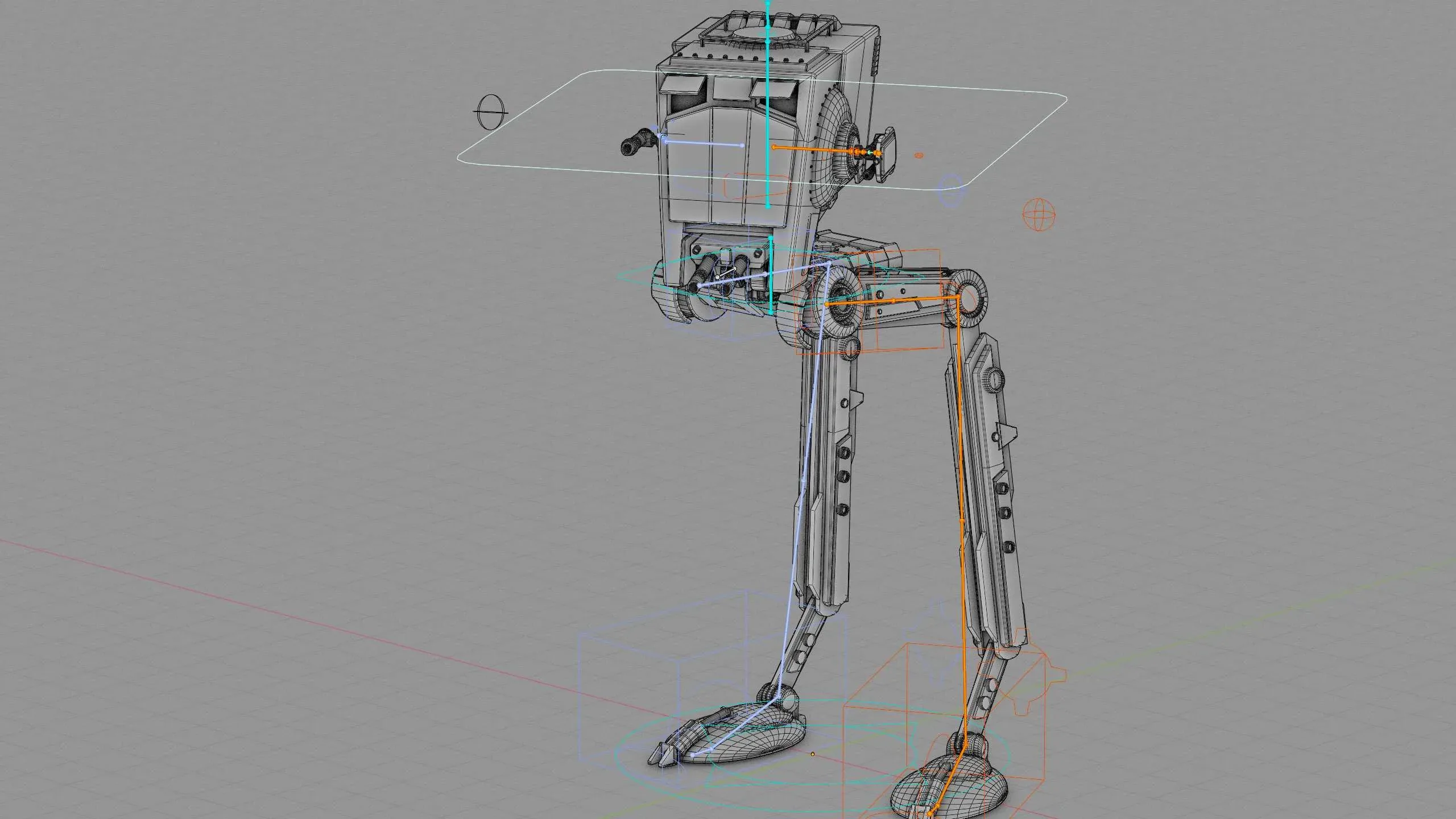 AT-ST WALKER Auto-Rig Pro Rigged - FlippedNormals