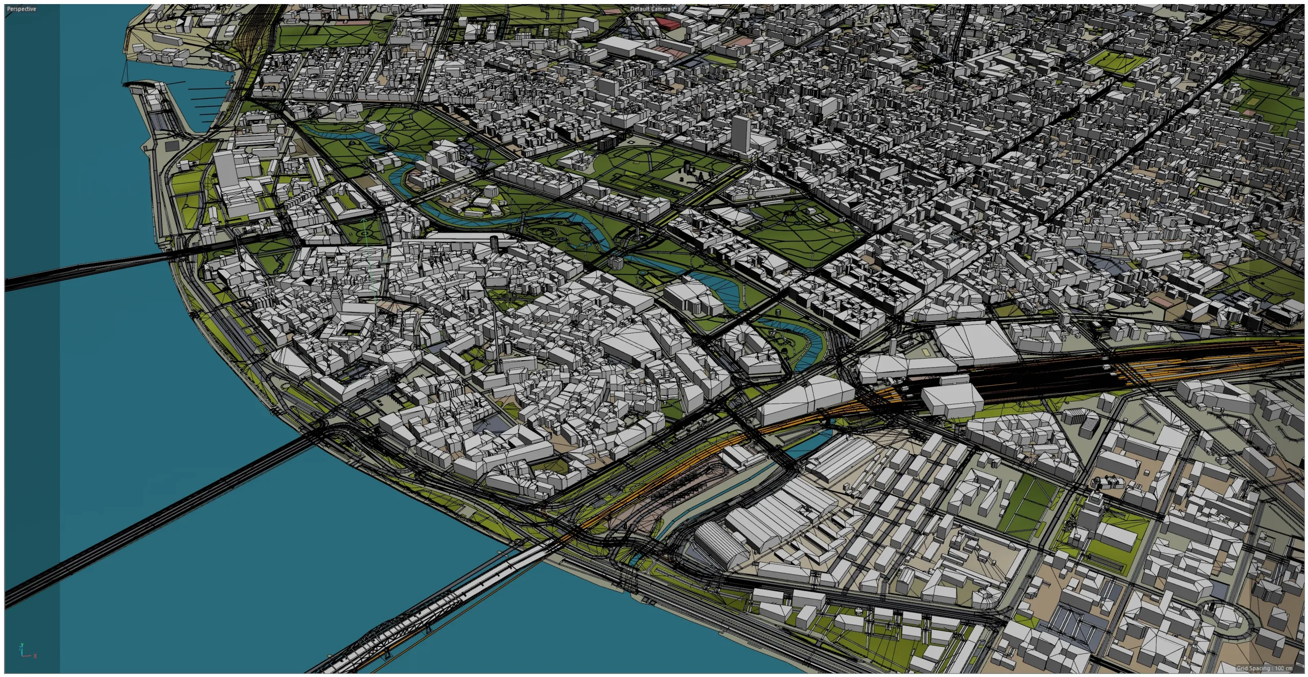 Riga City Latvia 3D model 50km - FlippedNormals