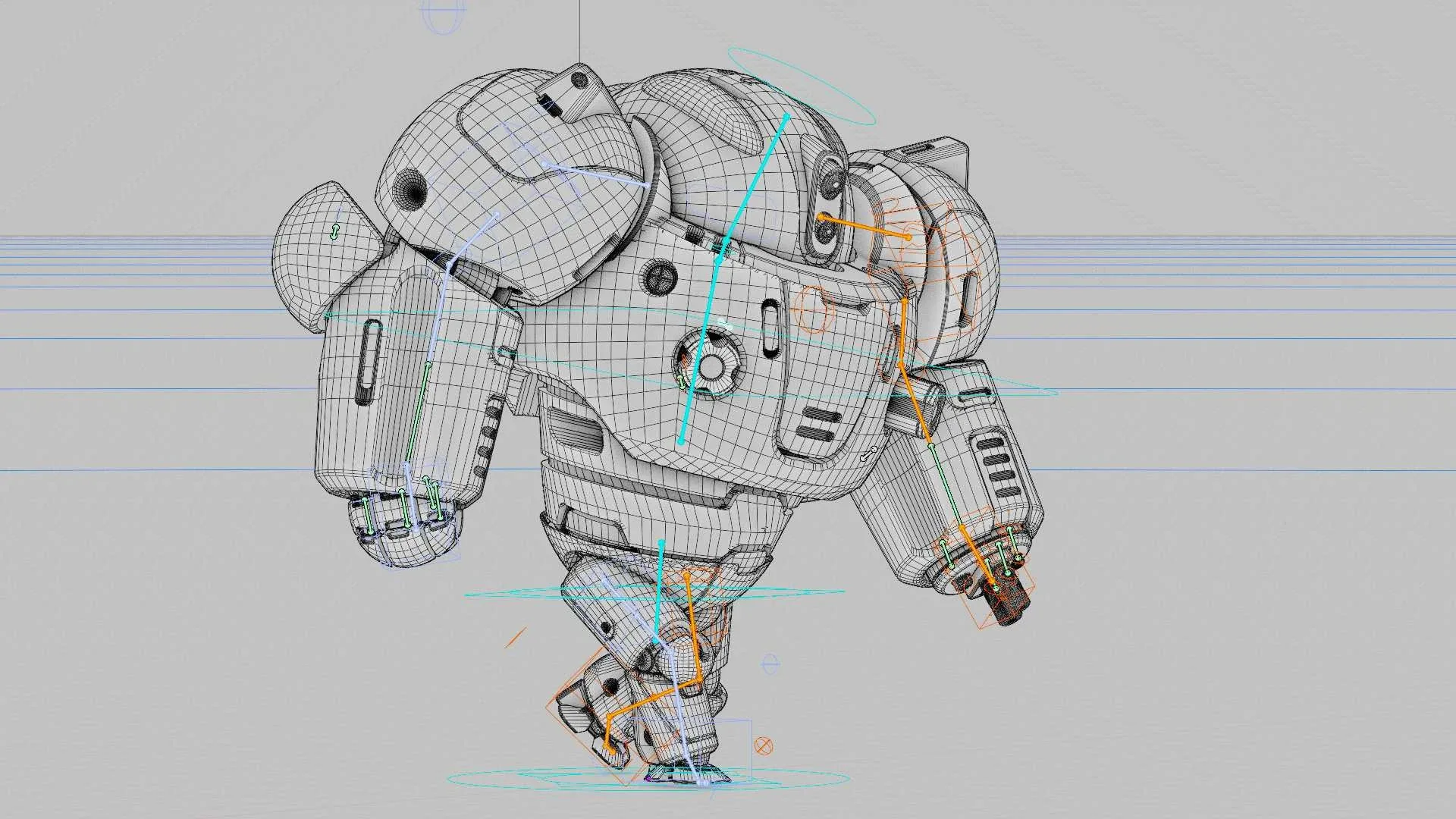 Astronaut Bot Auto-Rig Pro Rigged - FlippedNormals