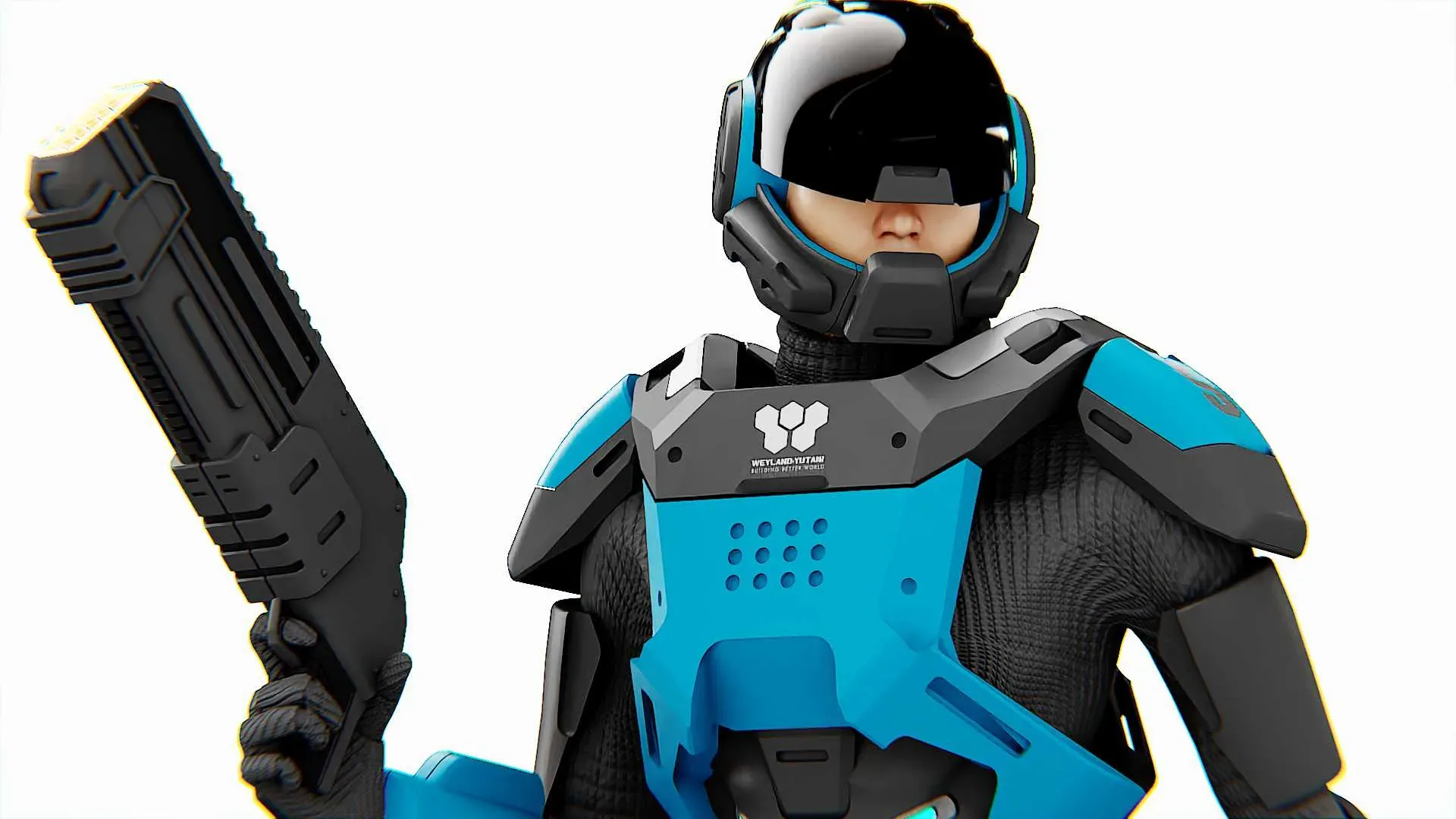 Cyber Cop Dc-100 Auto-Rig Pro Rigged - FlippedNormals