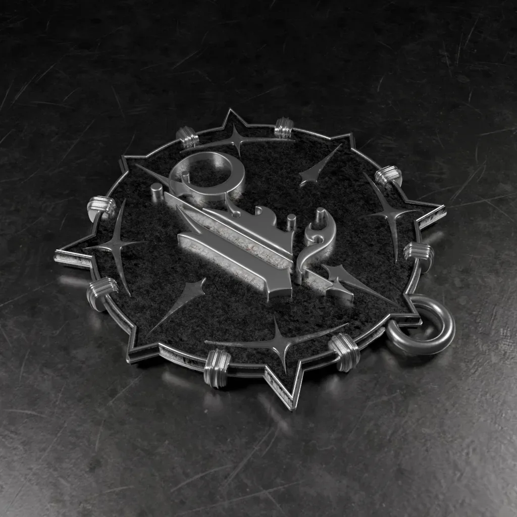 Medallion with letter J 3D printable - FlippedNormals