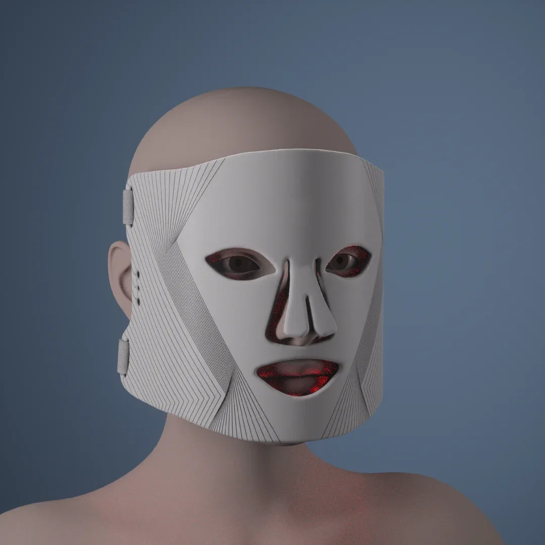 LED Light Therapy Mask - C4D and - FlippedNormals