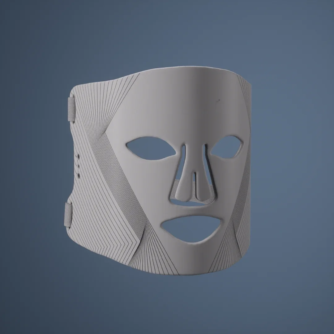 LED Light Therapy Mask - C4D and - FlippedNormals