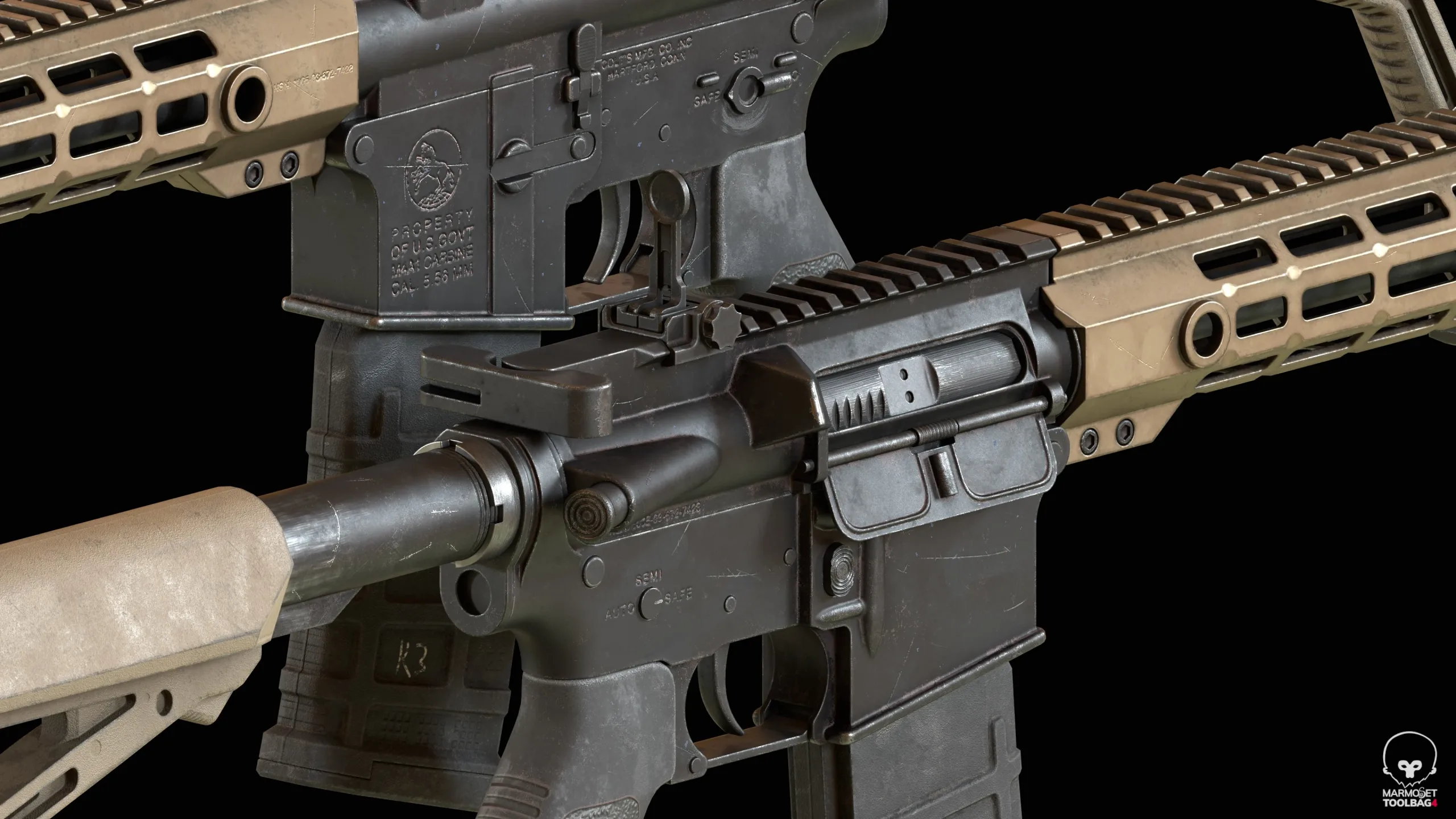 AR15 - Assault Rifle Game Ready - FlippedNormals