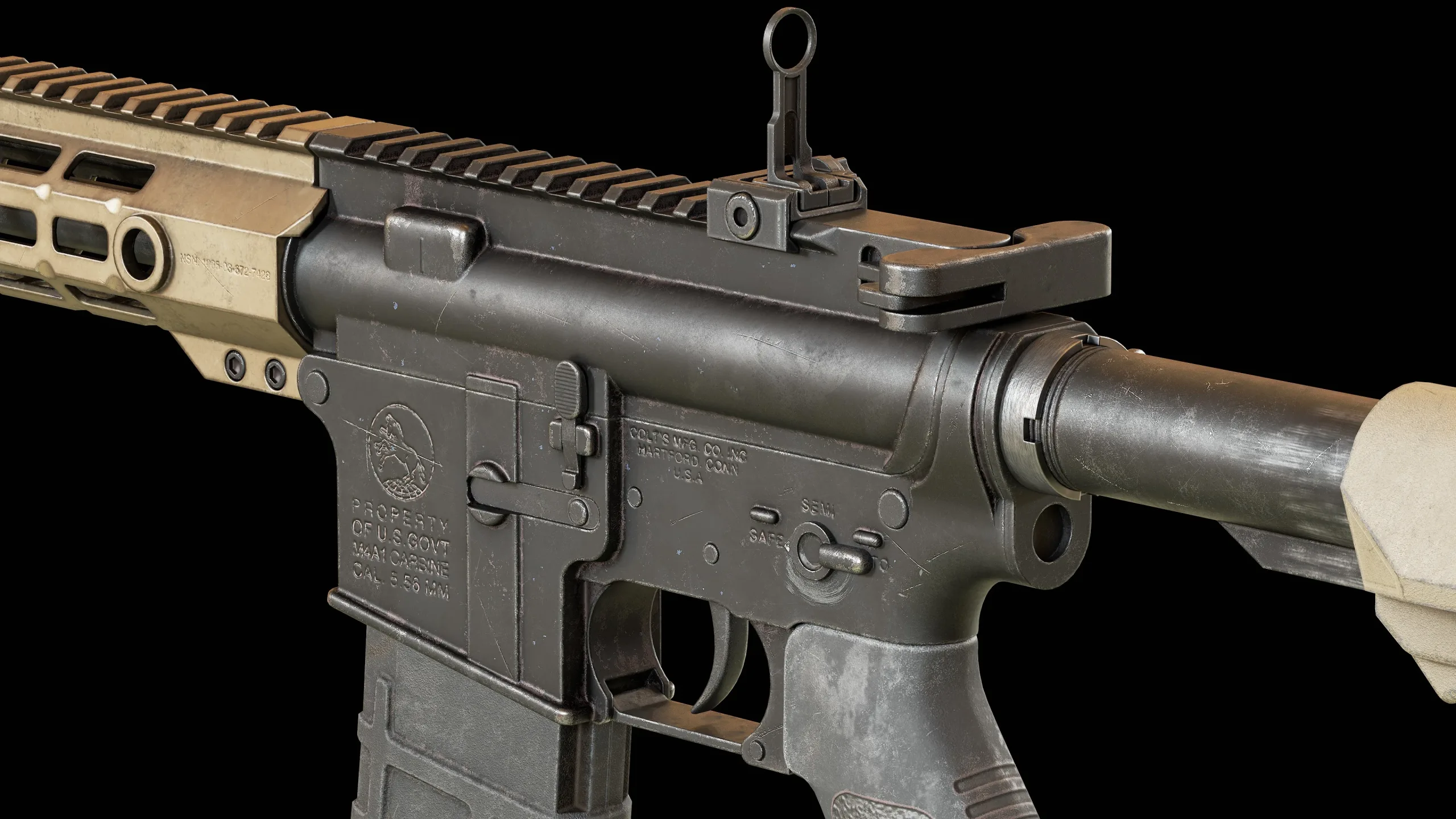 AR15 - Assault Rifle Game Ready - FlippedNormals