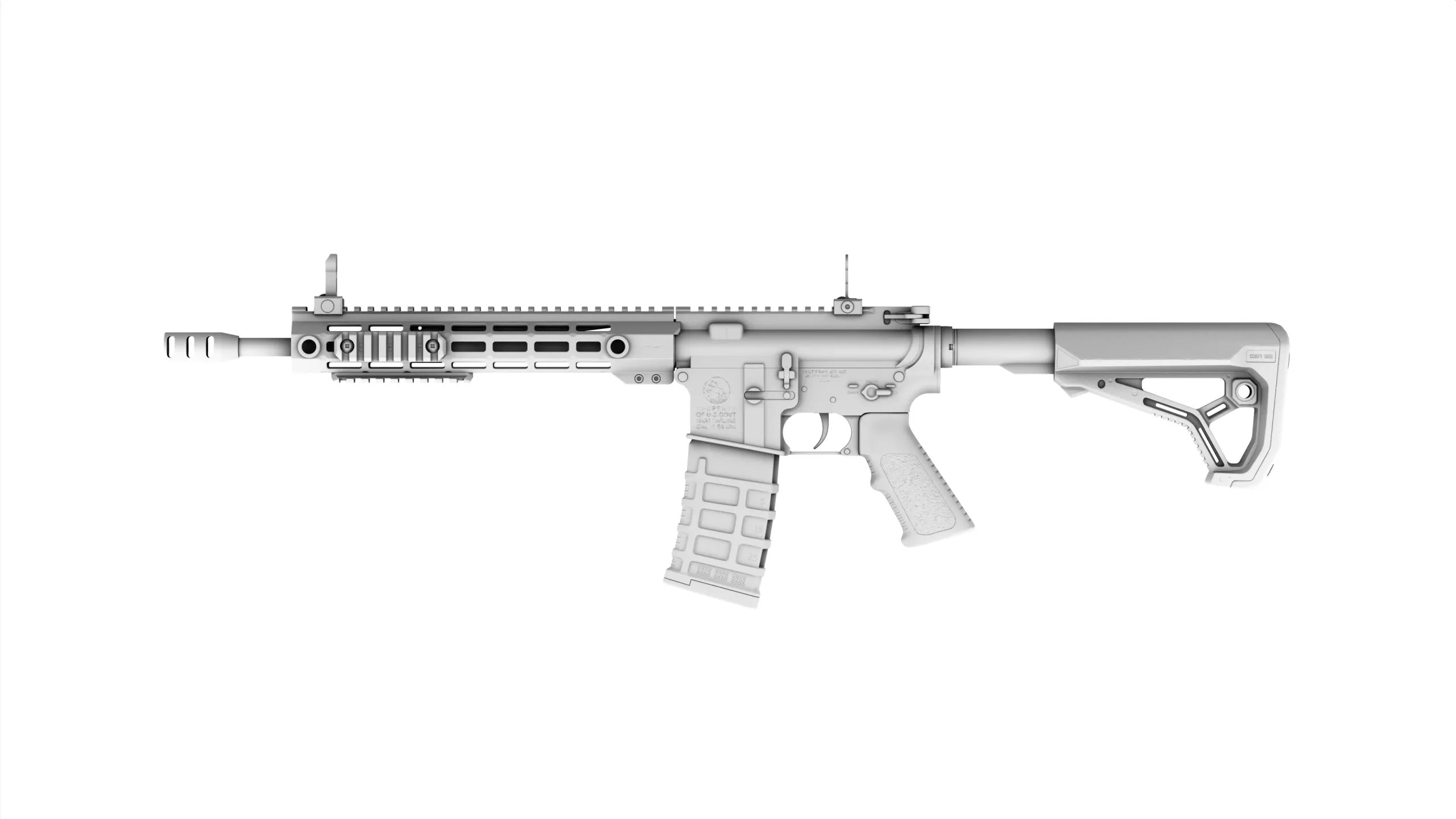 AR15 - Assault Rifle Game Ready - FlippedNormals