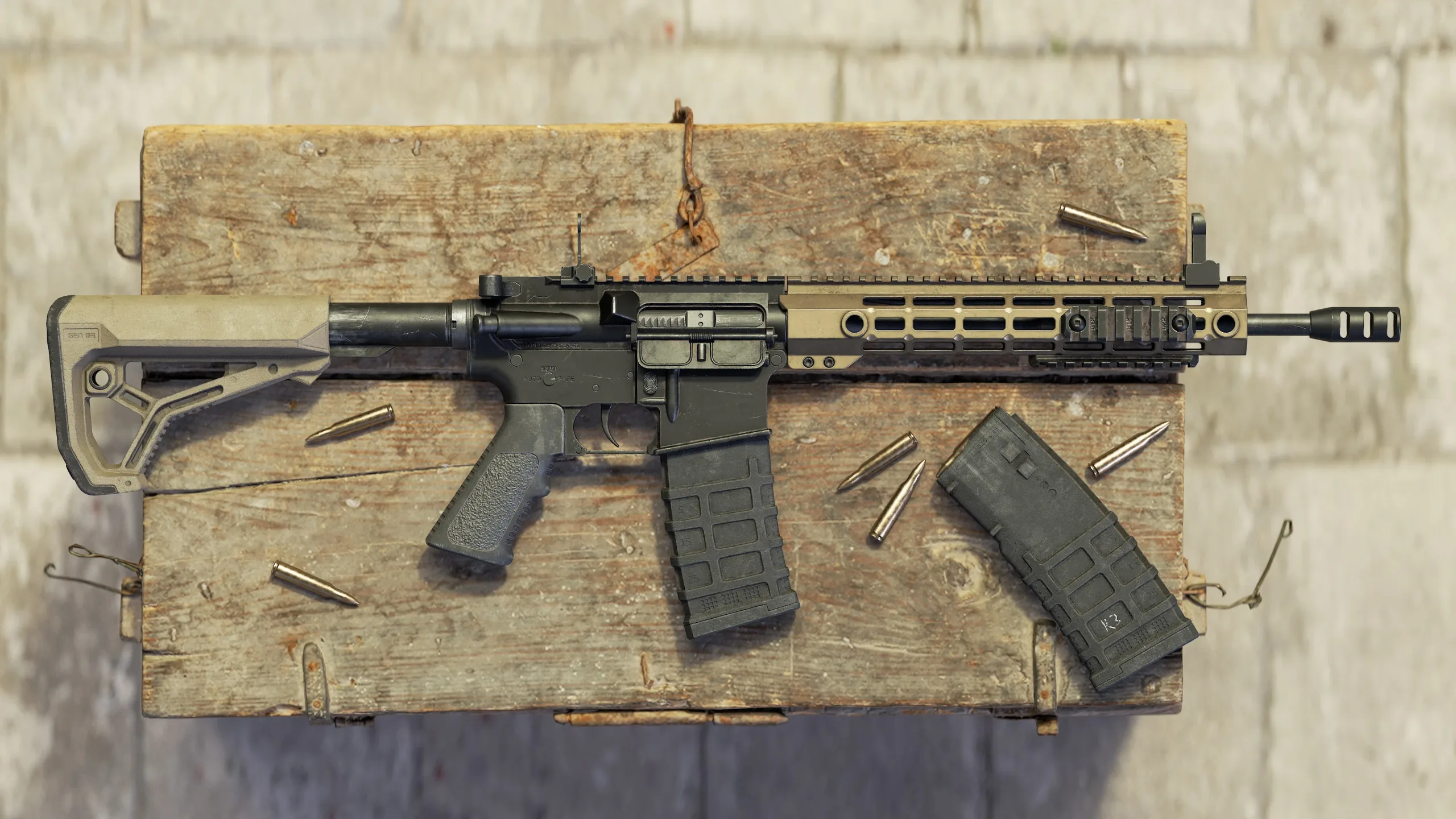 AR15 - Assault Rifle Game Ready - FlippedNormals