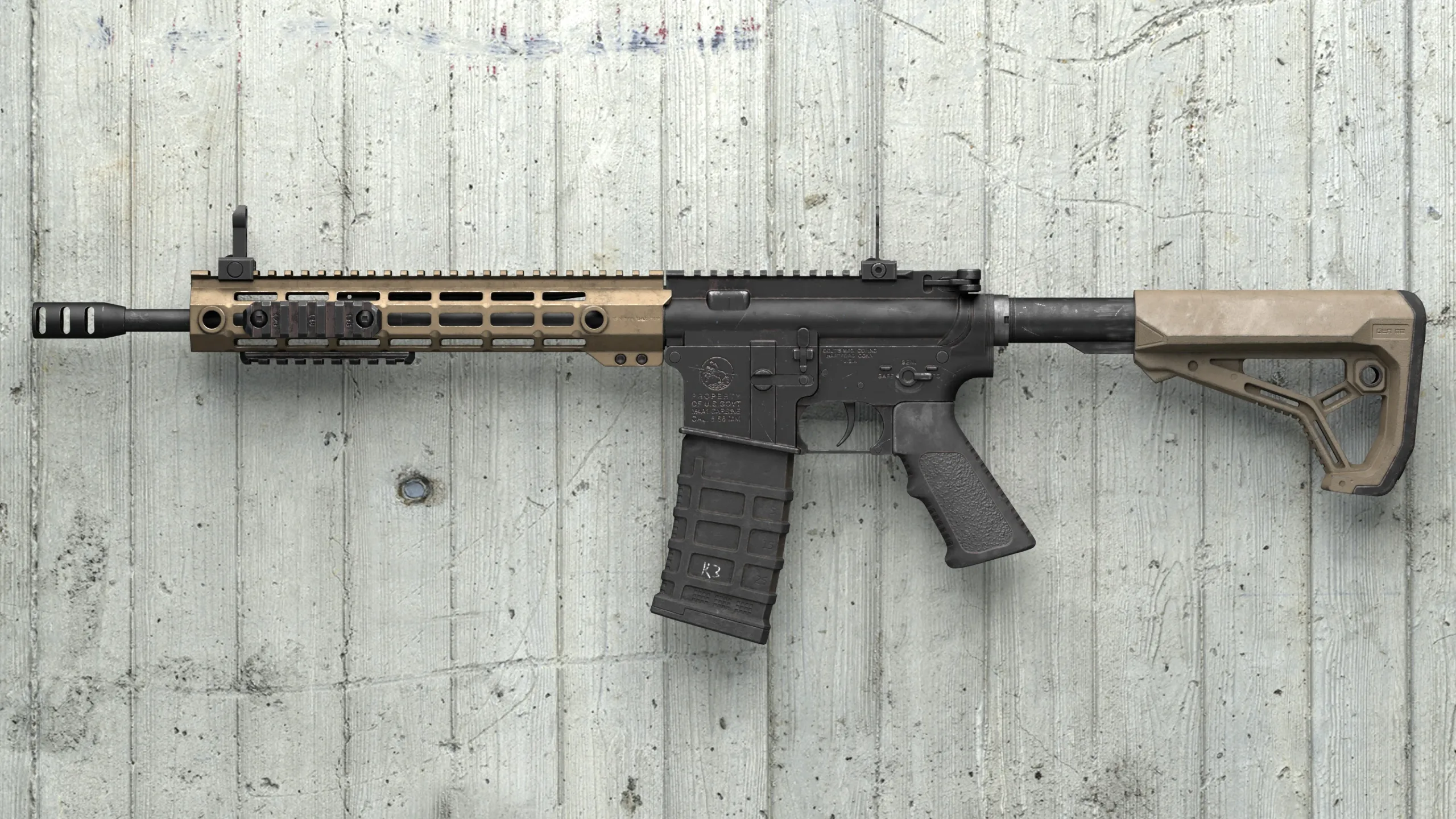 AR15 - Assault Rifle Game Ready - FlippedNormals