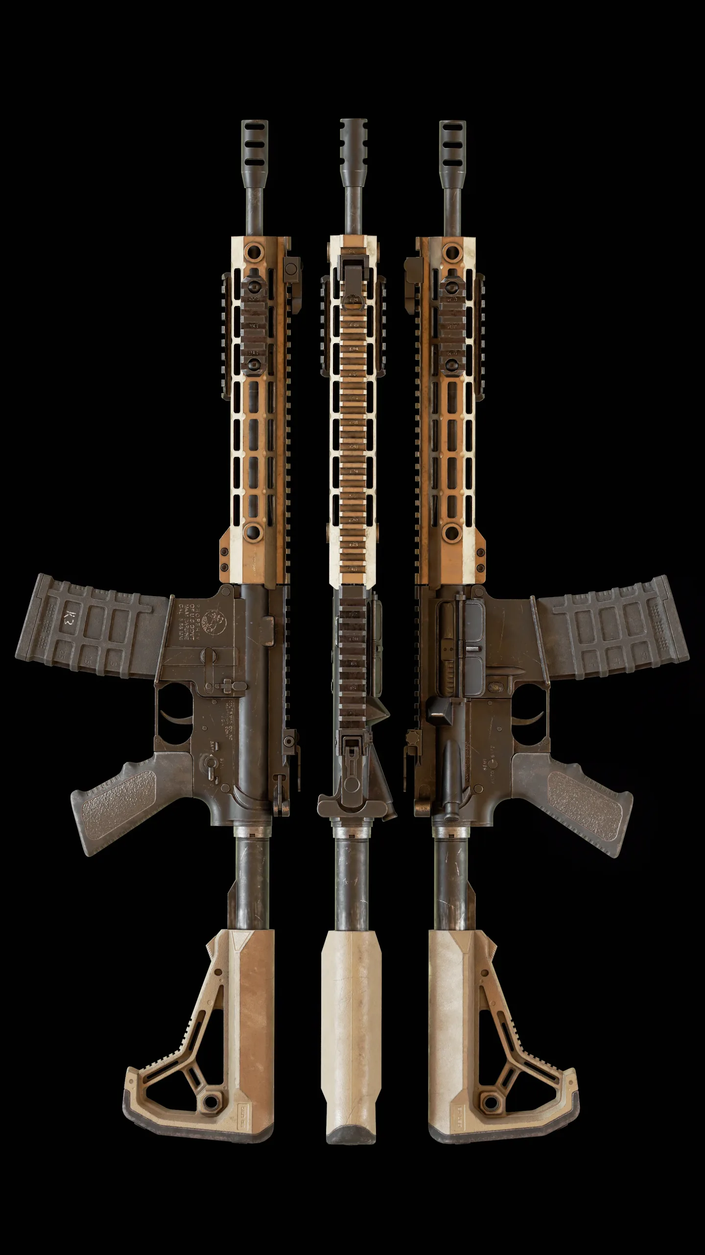 AR15 - Assault Rifle Game Ready - FlippedNormals