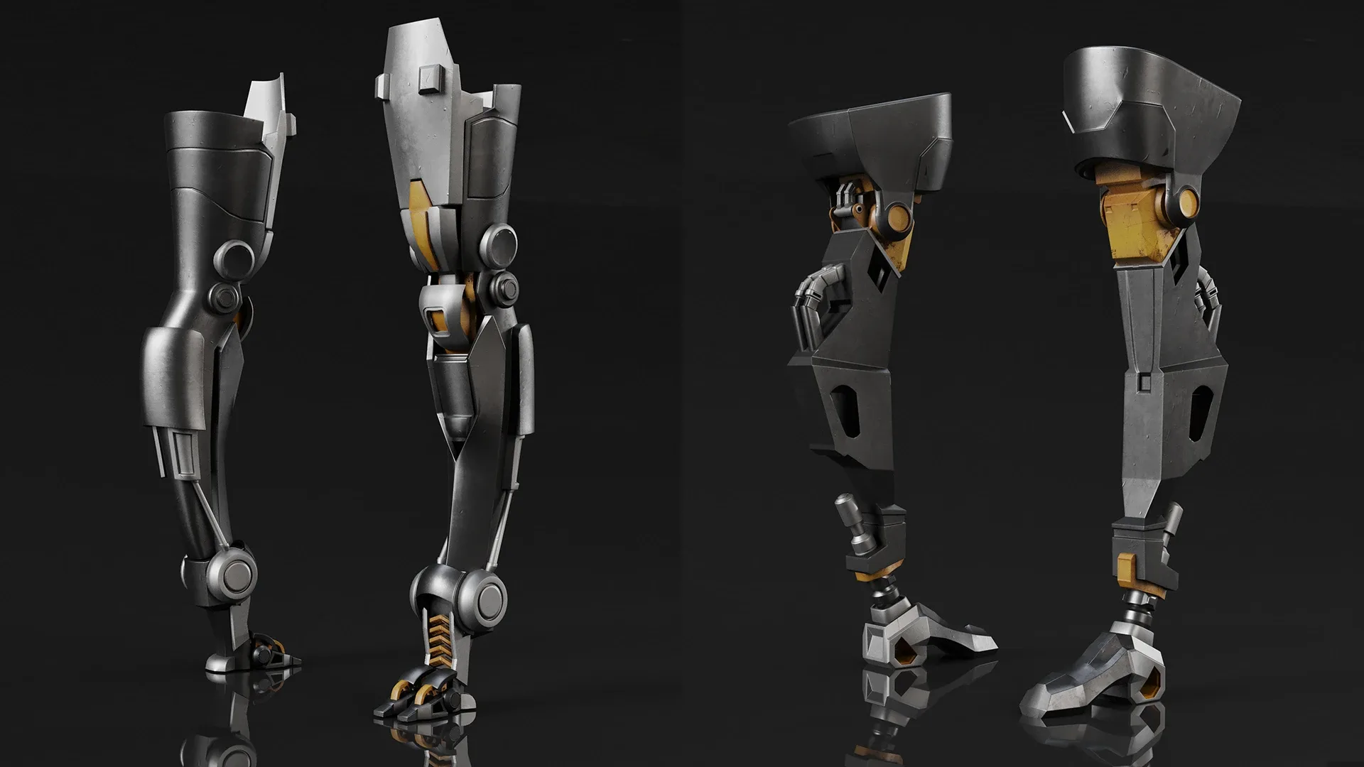 10 MECHANICAL LEG+PBR_VOL.02 - FlippedNormals