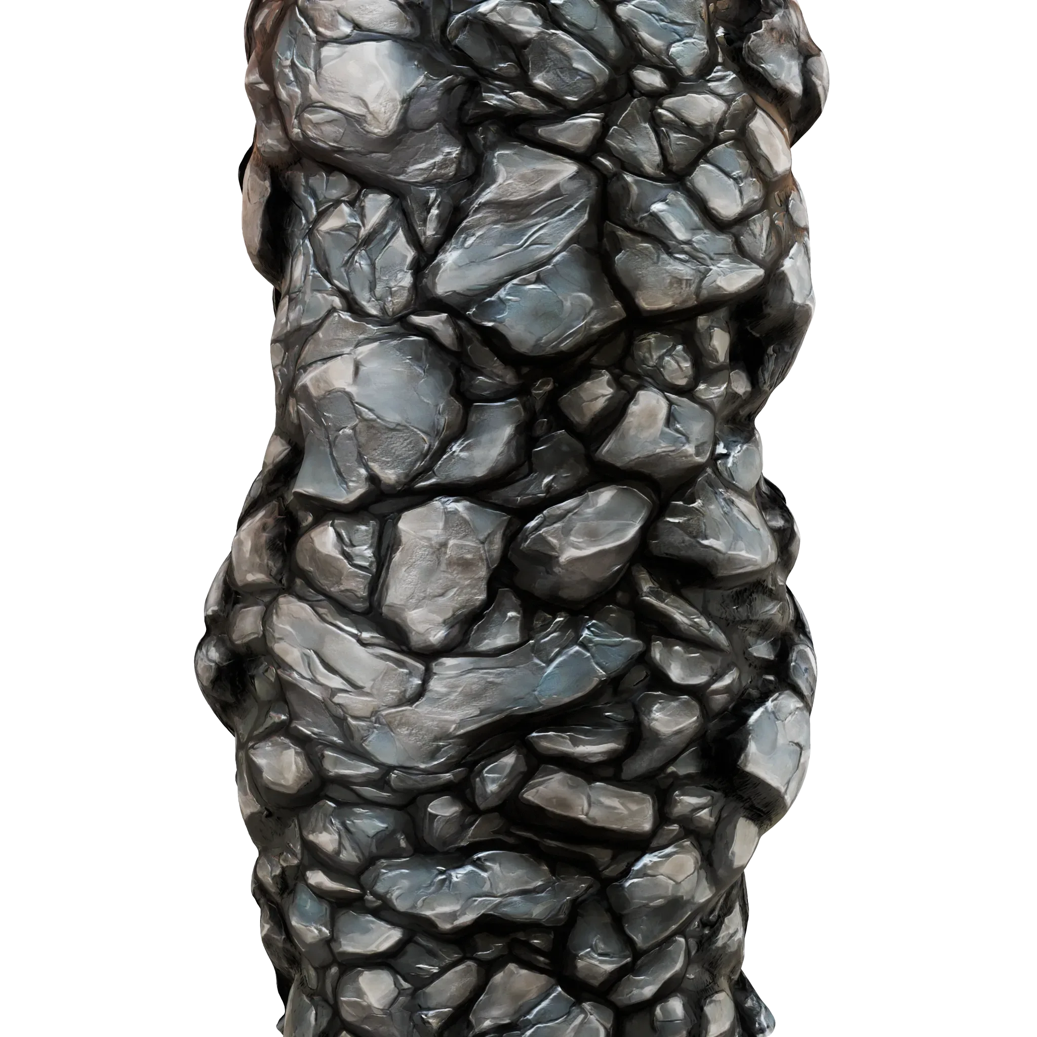 Stylized Silver v1 Seamless Texture - FlippedNormals