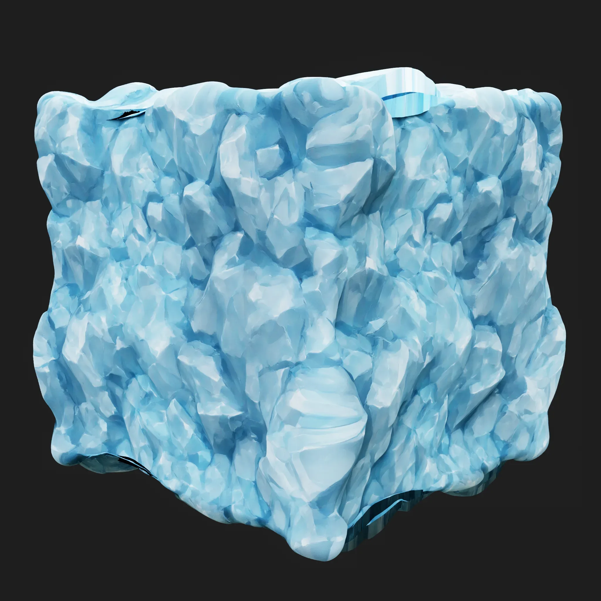 Stylized Ice Seamless Texture - FlippedNormals