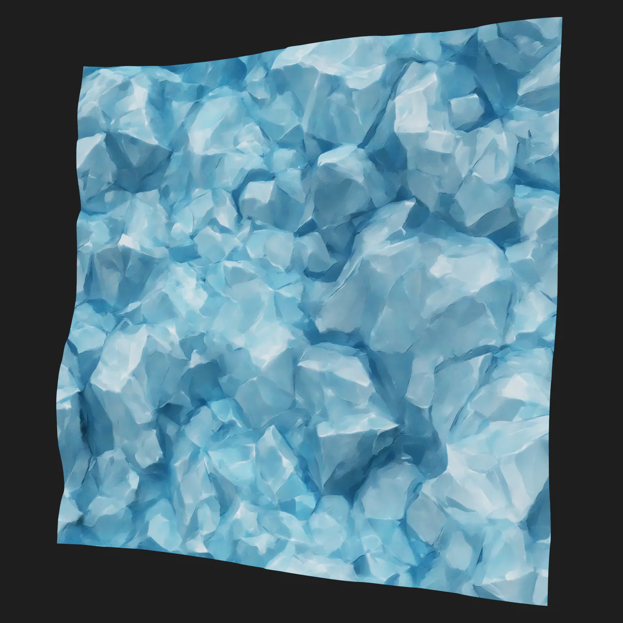 Stylized Ice Seamless Texture - FlippedNormals
