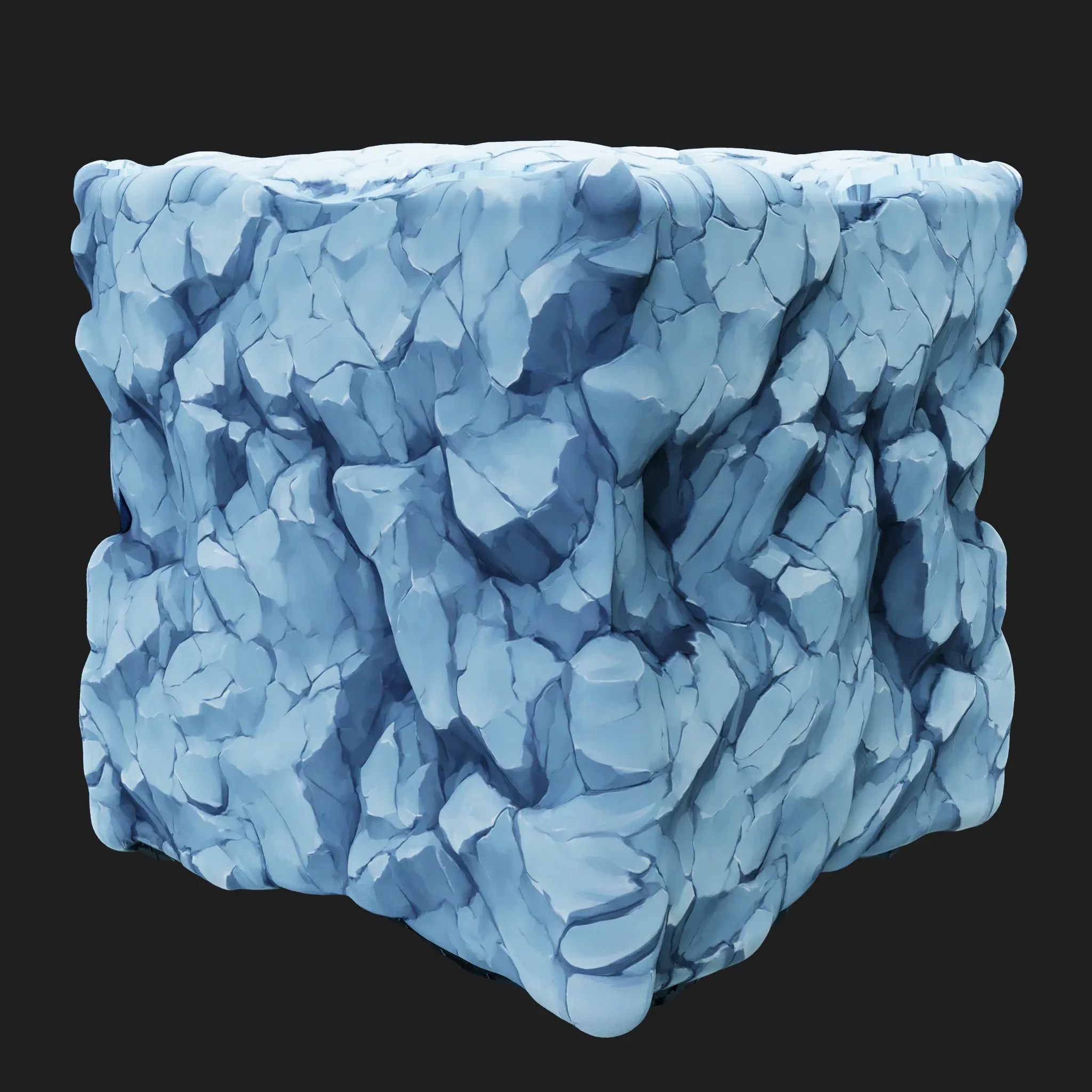 Stylized Ice Seamless Texture - FlippedNormals