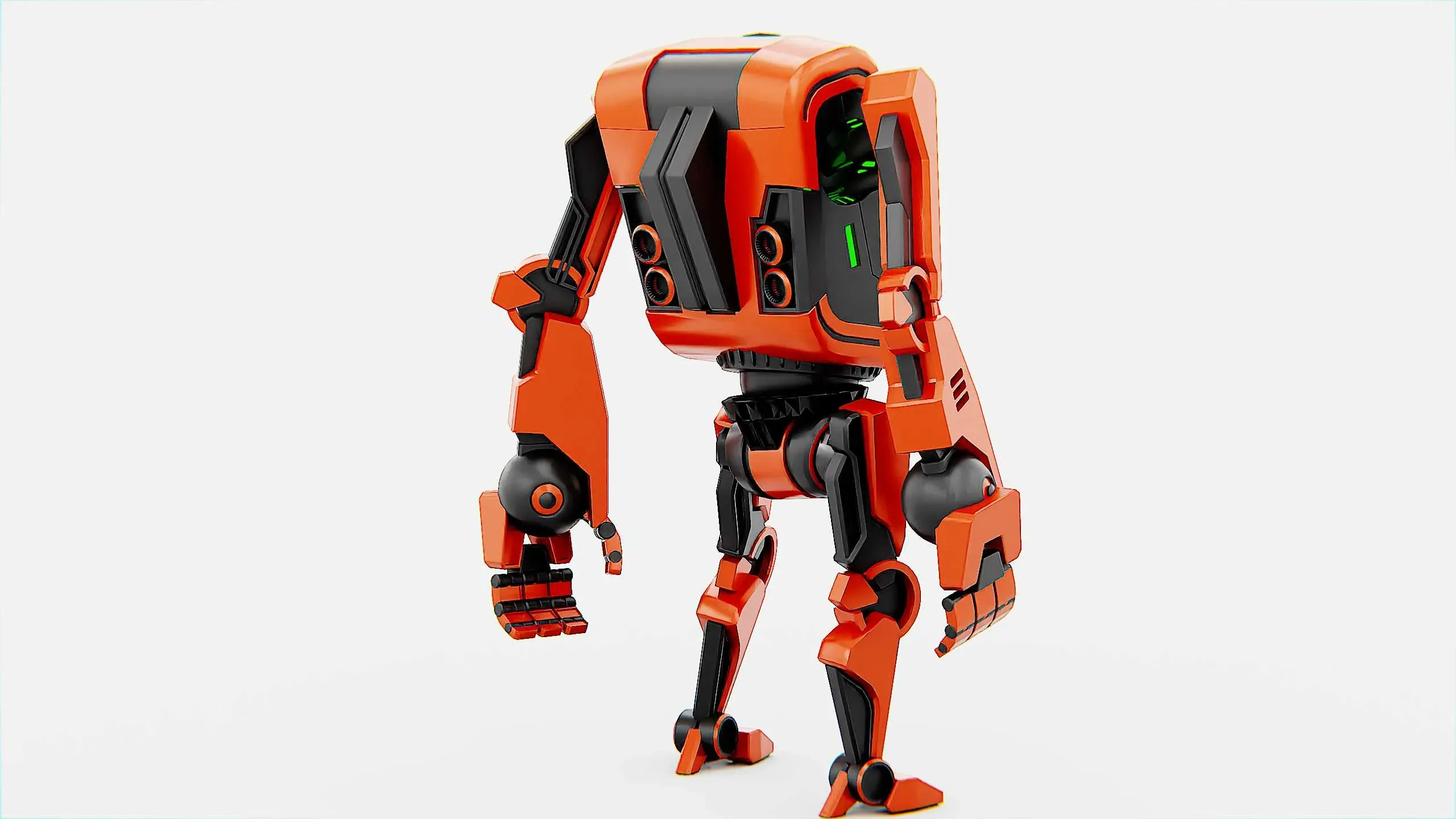 UTILITY BOT V-20 Auto-Rig Pro Rigged - FlippedNormals