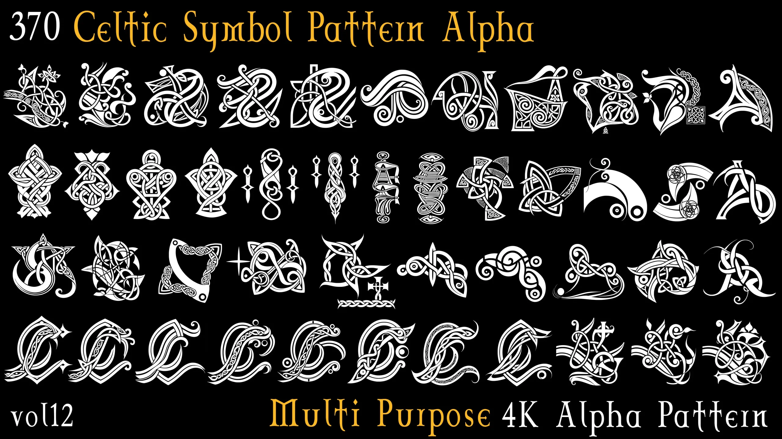 370 Celtic Symbol Pattern Alpha-Vol12 - FlippedNormals