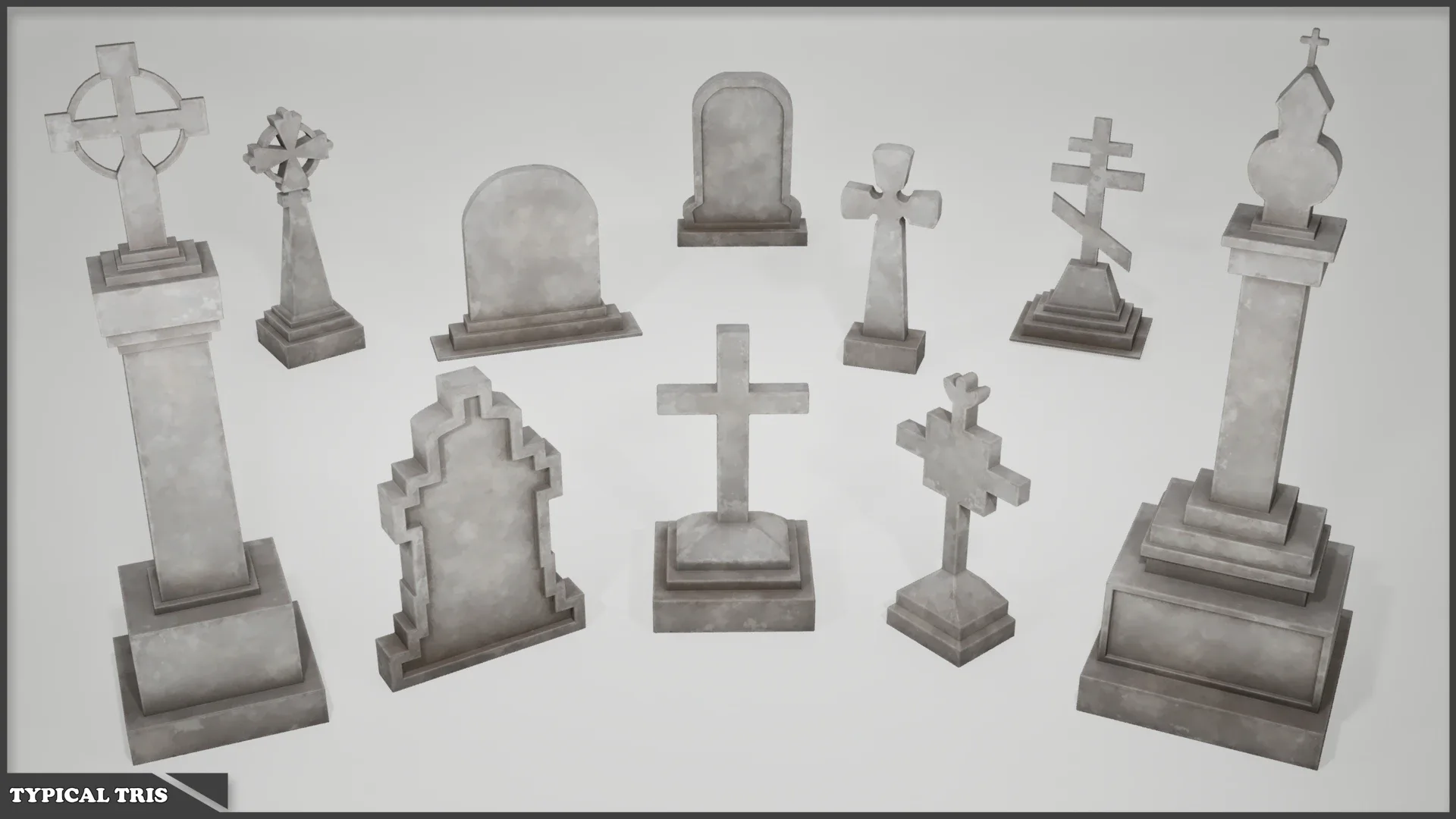 Stylized Gravestones Pack - FlippedNormals