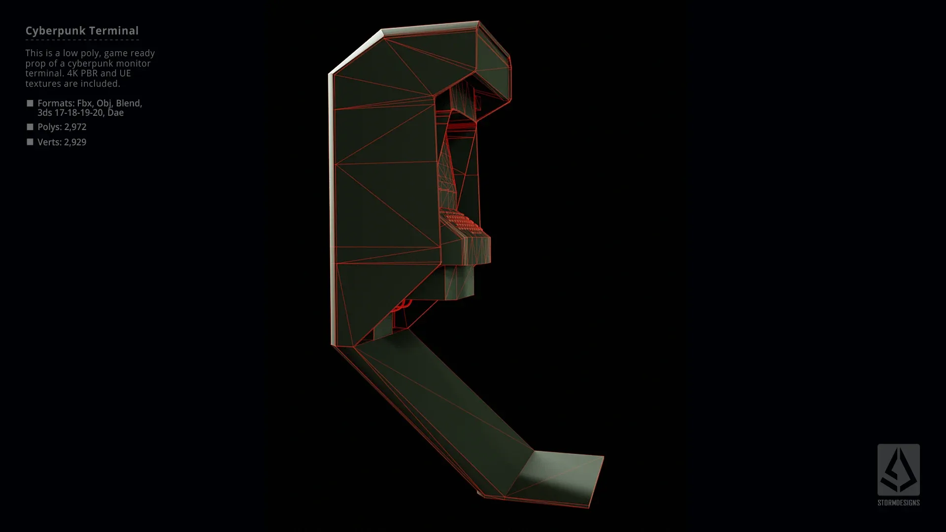 Cyberpunk Monitor Terminal Sci-fi - FlippedNormals