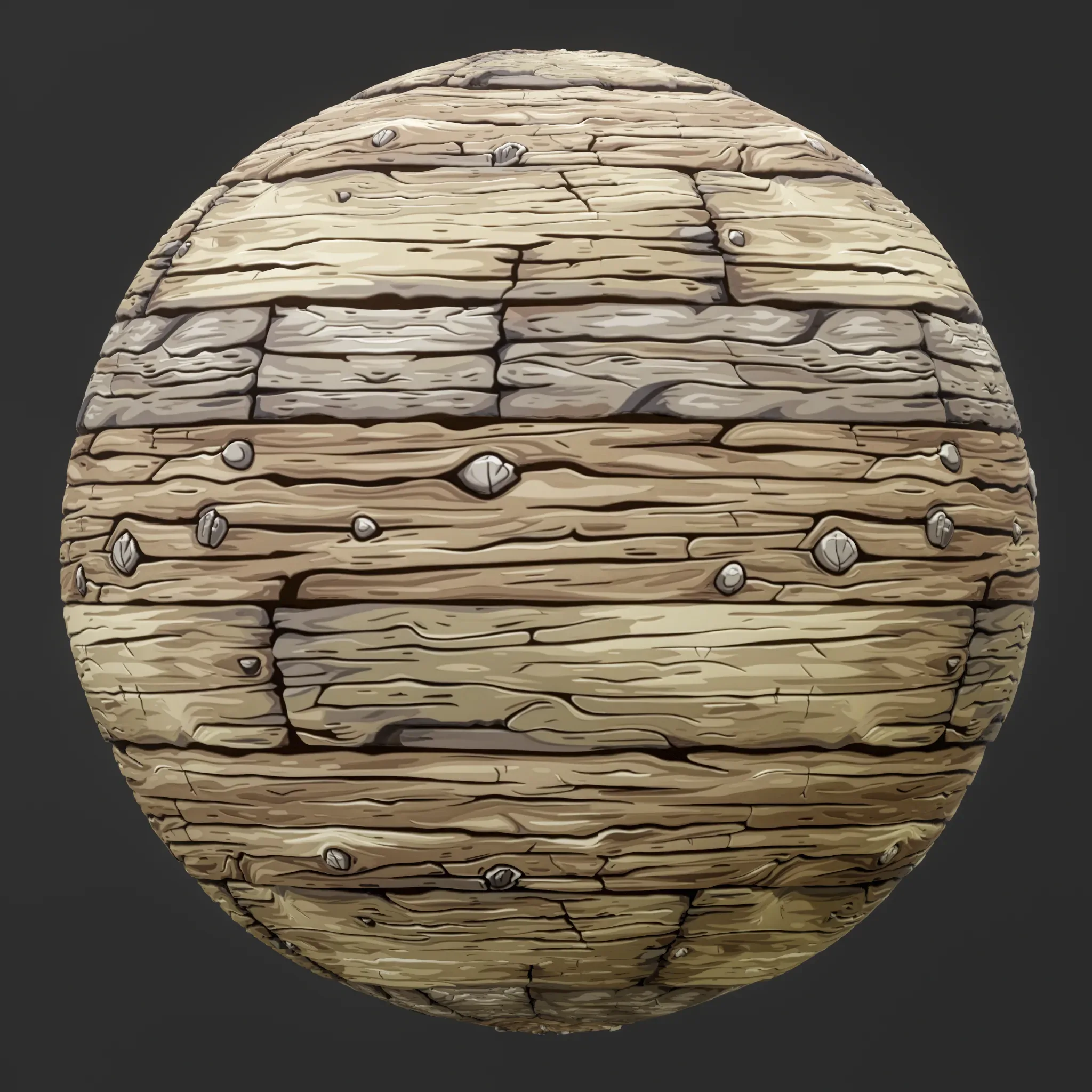 Stylized Wood Seamless Texture - FlippedNormals