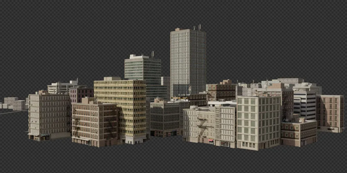 Blender Buildings Asset Pack - - FlippedNormals