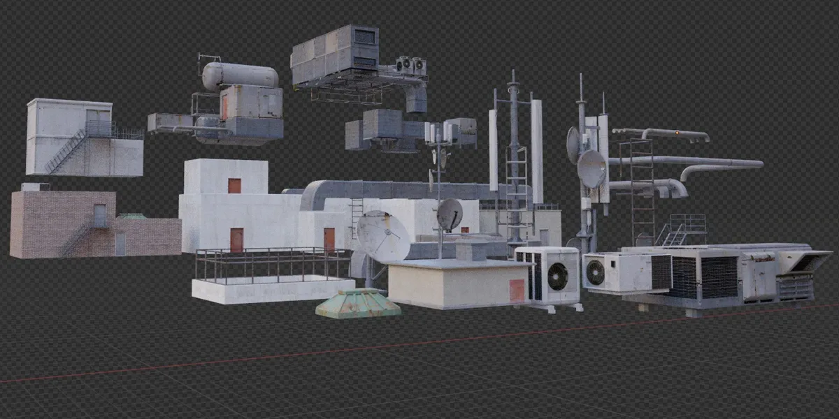 Blender Buildings Asset Pack - - FlippedNormals