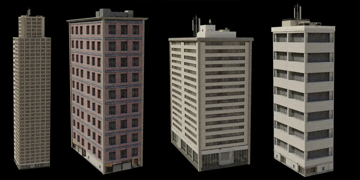 Blender Buildings Asset Pack - - FlippedNormals